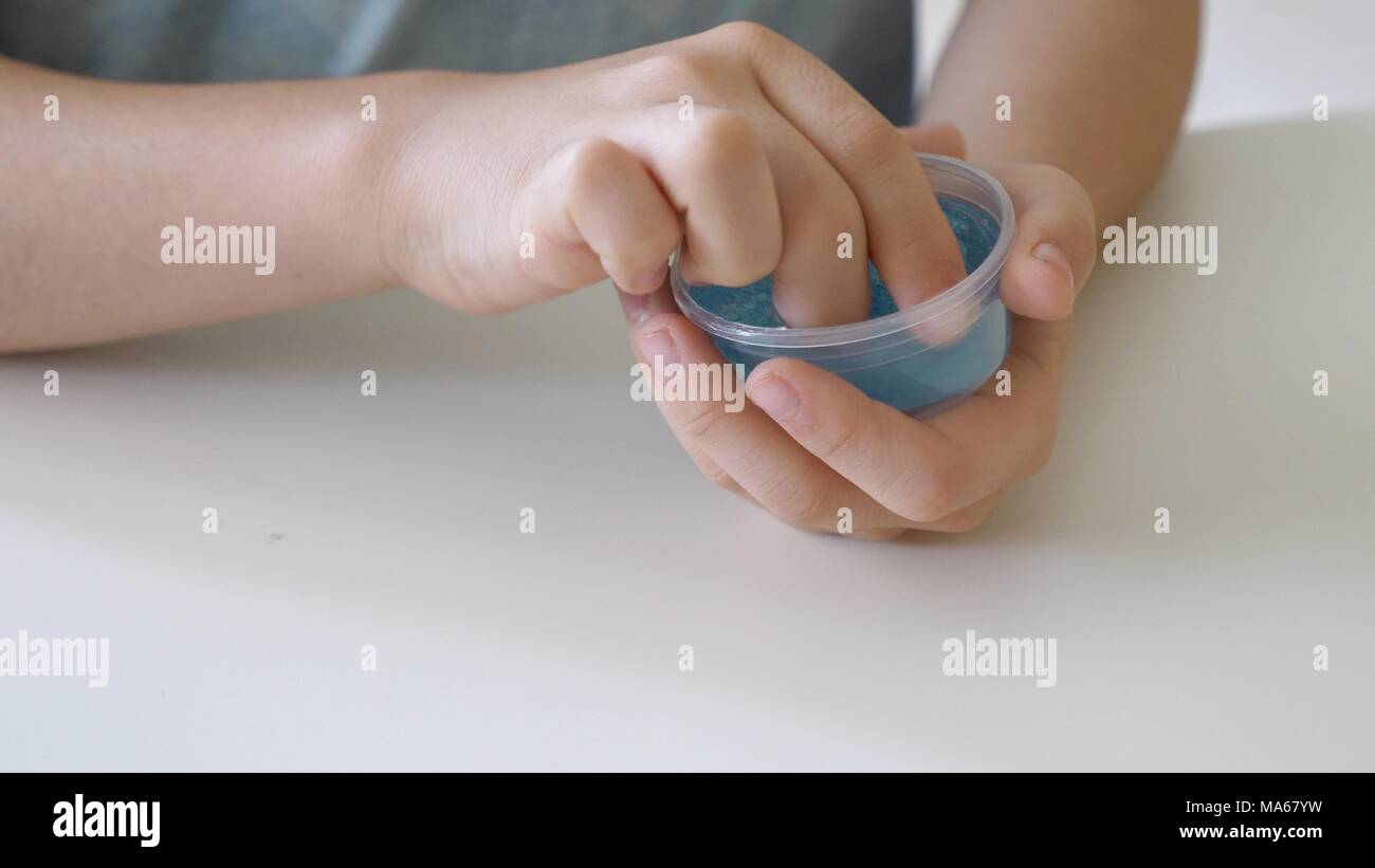 Can of slime toy for kids Stock Photo - Alamy