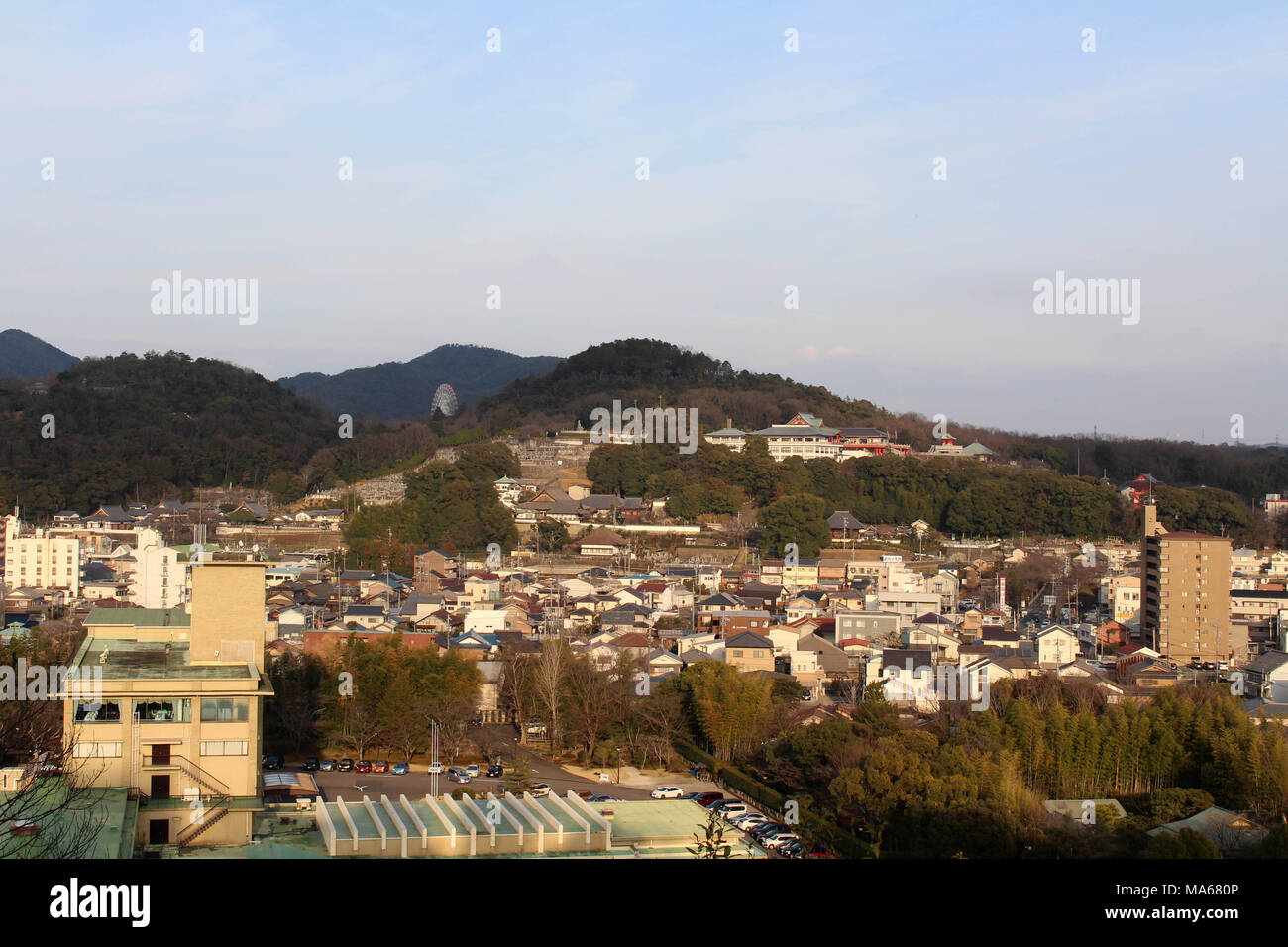 The view of Inuyama town from the castle complex. Taken in Japan ...
