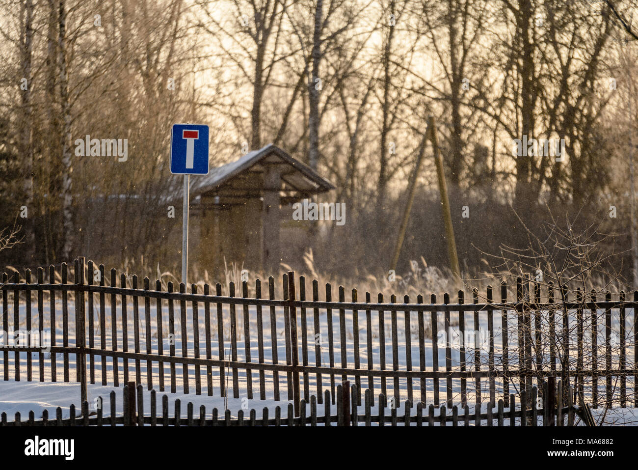 wooden plank fence details in countryside in winter time, with lots of ...