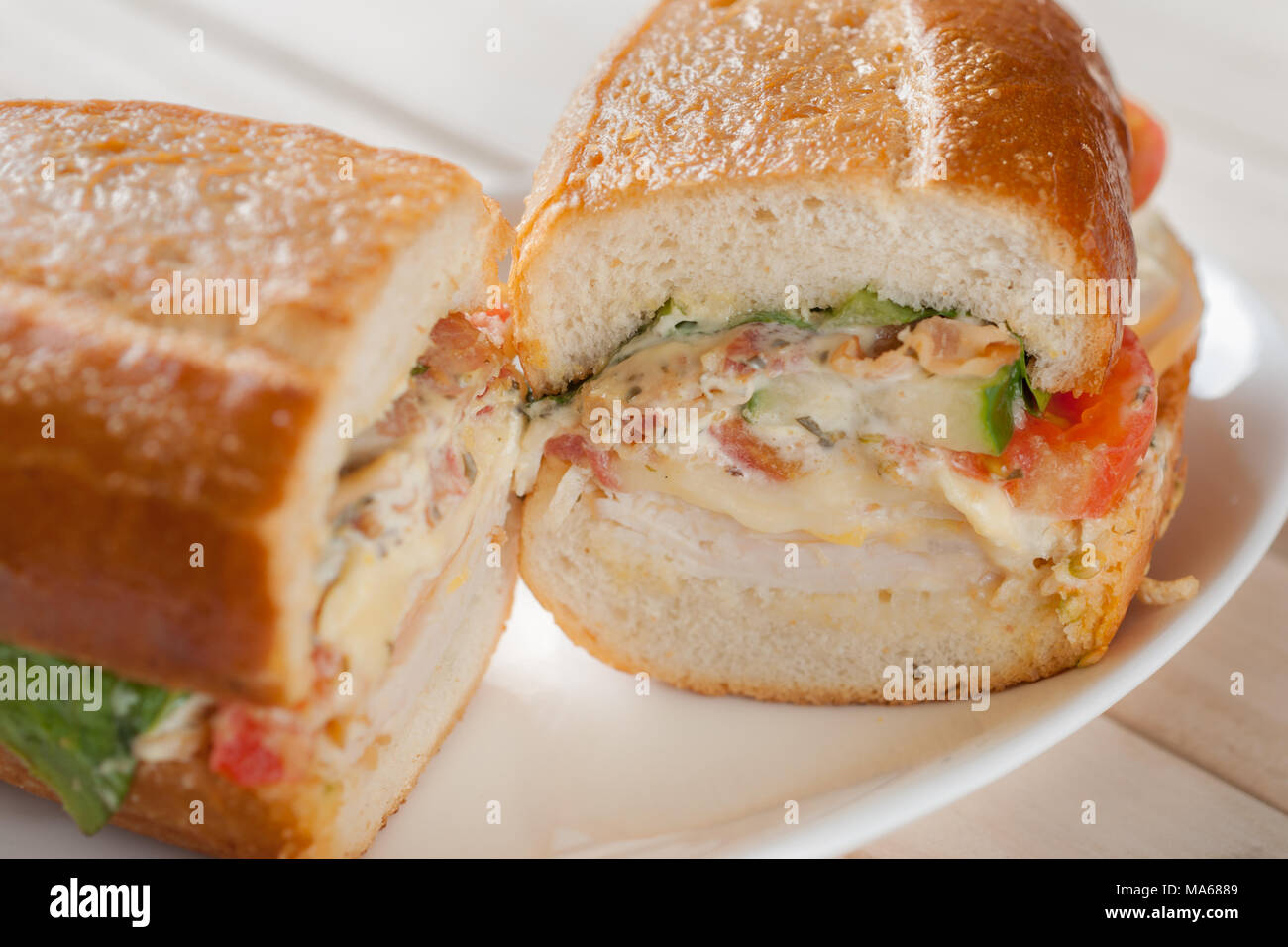 Cross section sandwich bread ham hi-res stock photography and images ...