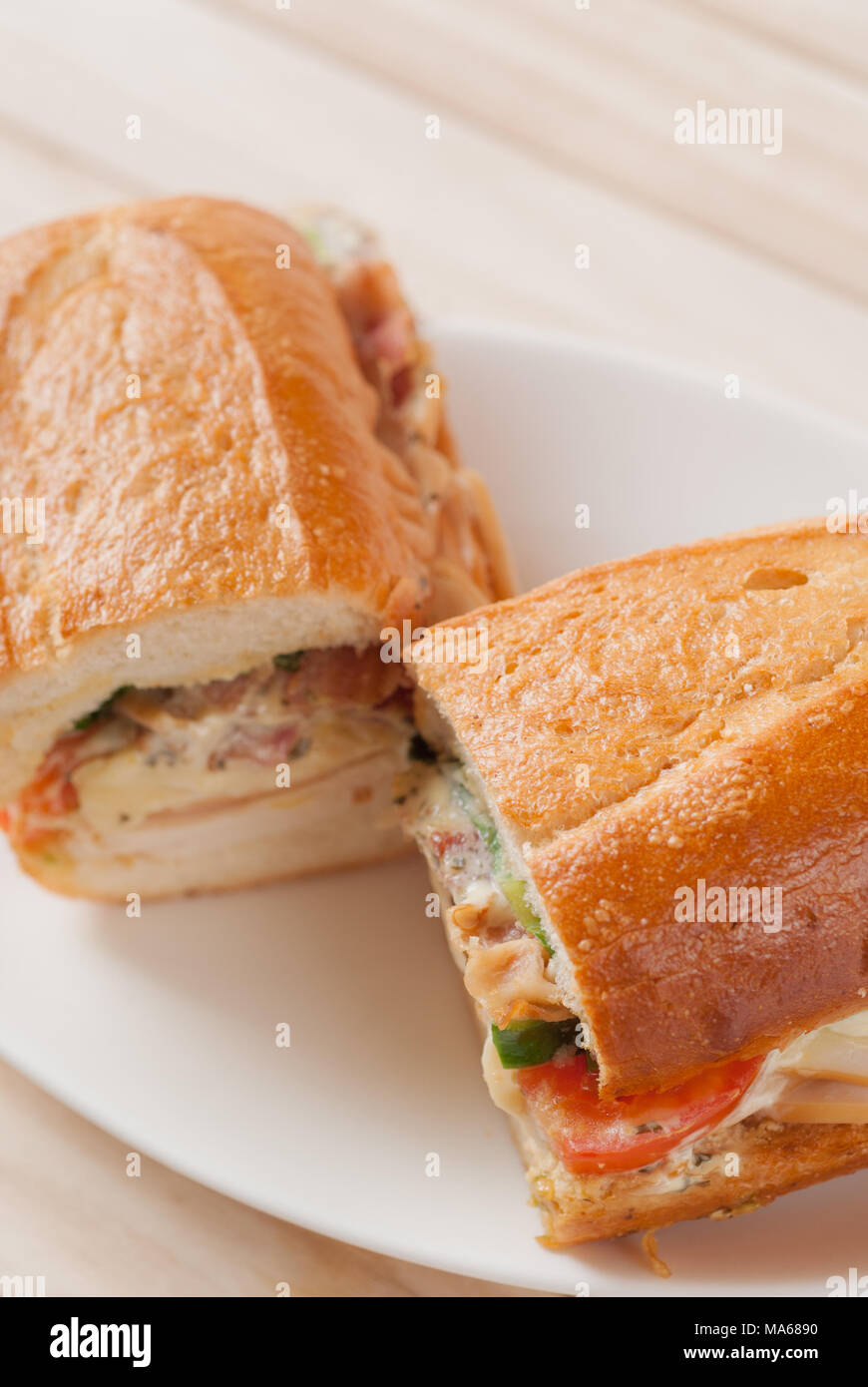 Cross section sandwich bread ham hi-res stock photography and images ...