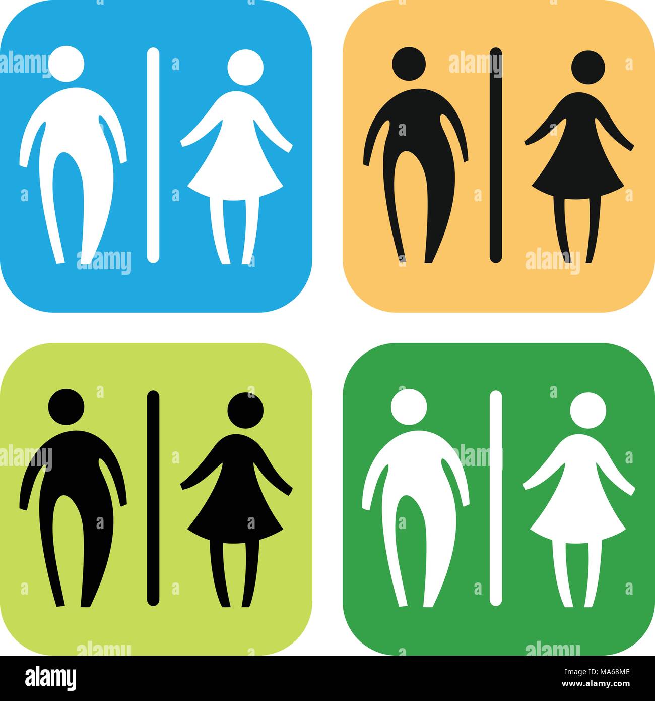 toilet sign vector set Stock Vector Image & Art - Alamy
