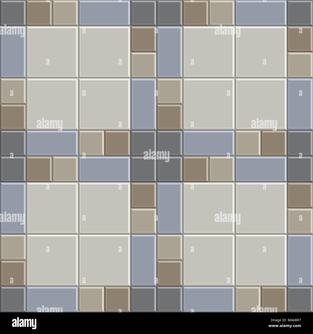 3D clay pavement pattern texture tile of walkway, sidewalk, pathway ...