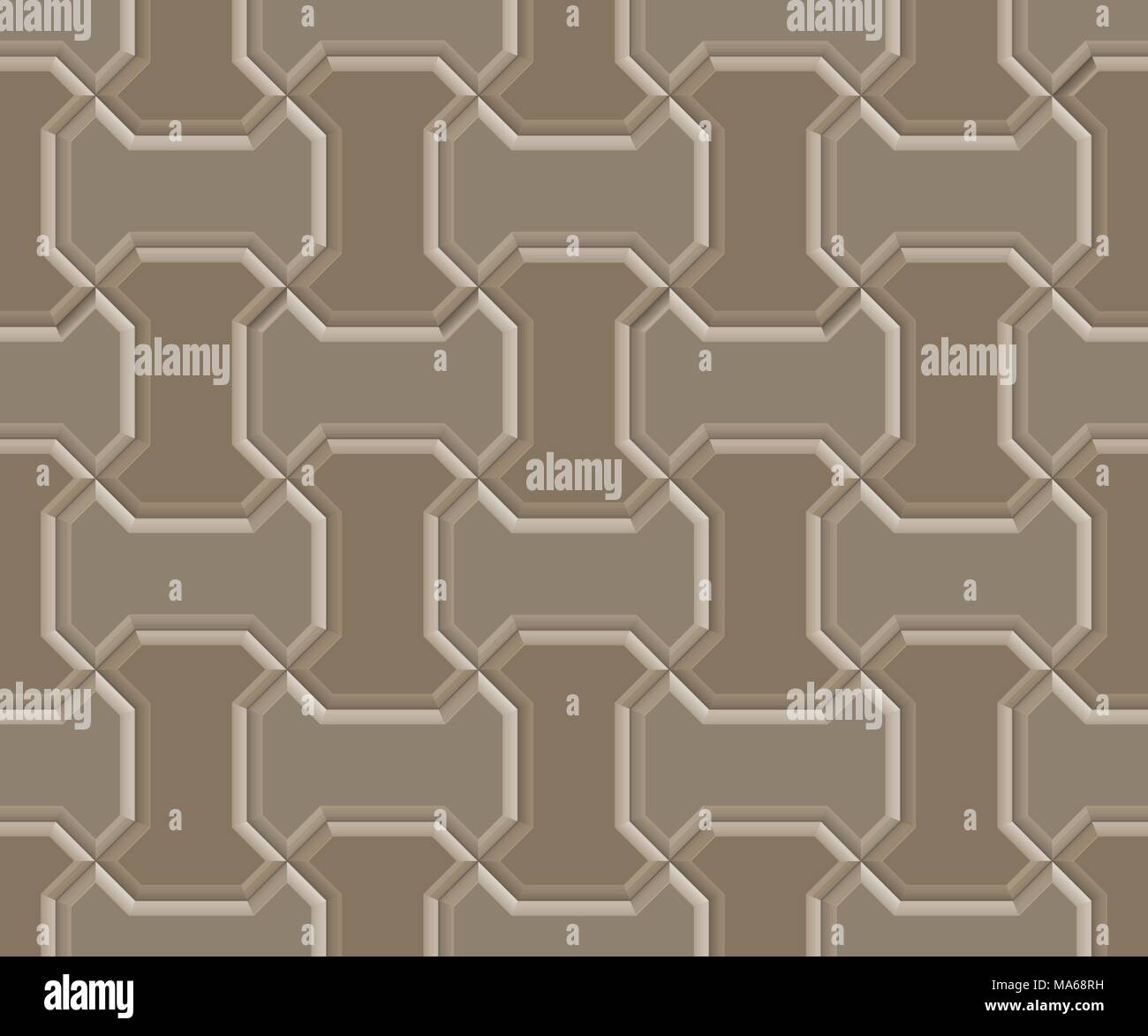 3D clay worm brick pavement pattern texture tile of walkway, sidewalk ...