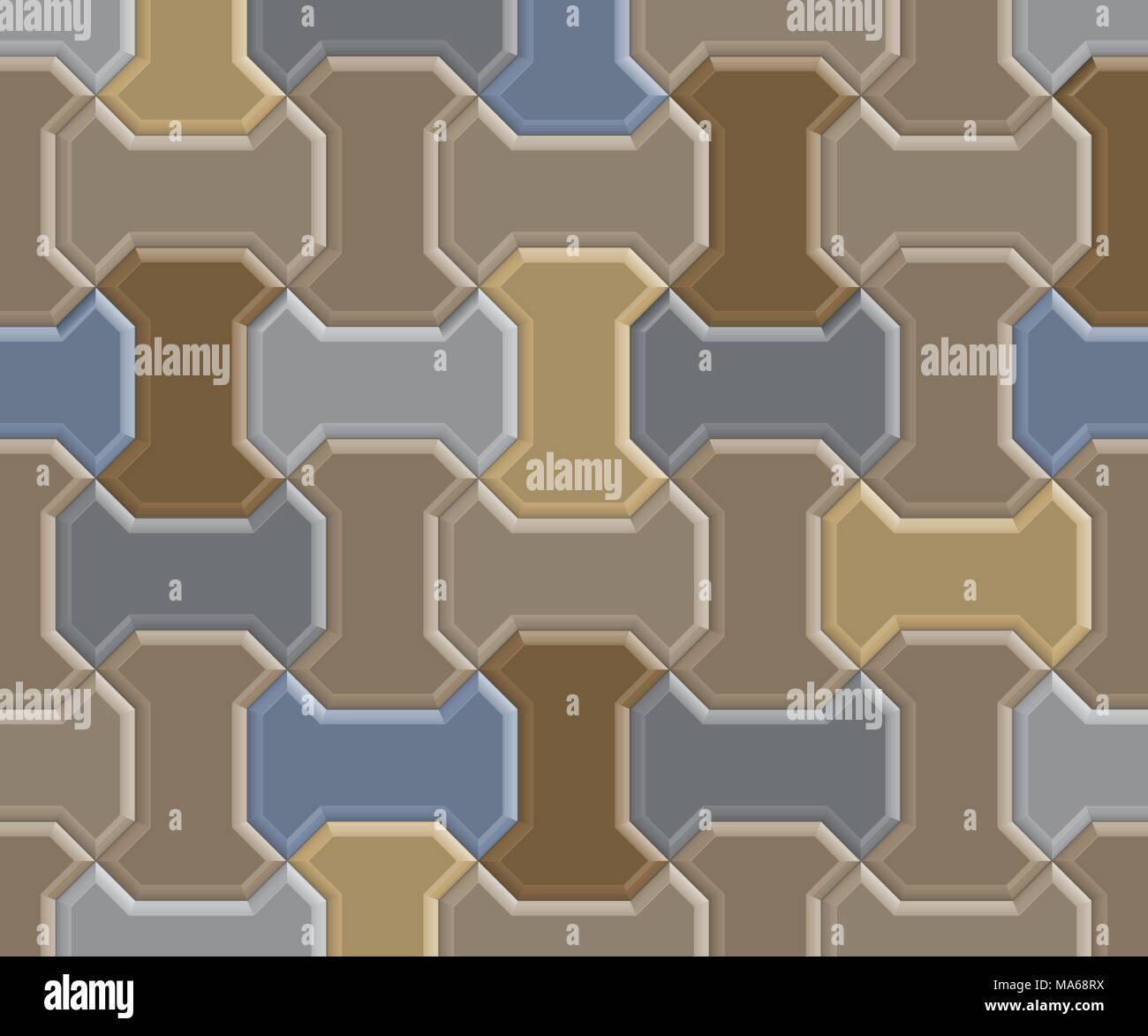 3D clay worm brick pavement pattern texture tile of walkway, sidewalk ...