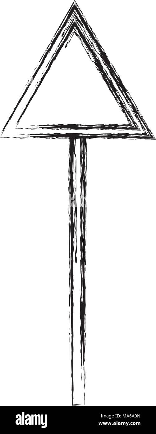 Empty warning triangle Stock Vector Images - Alamy