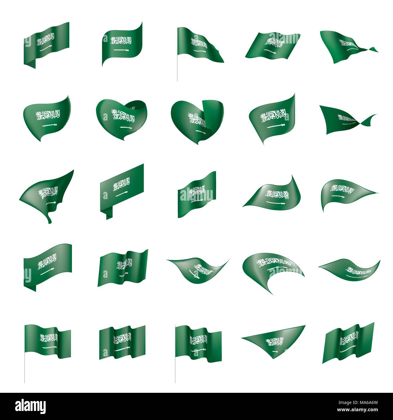 Vector set saudi arabia Stock Vector Images - Alamy