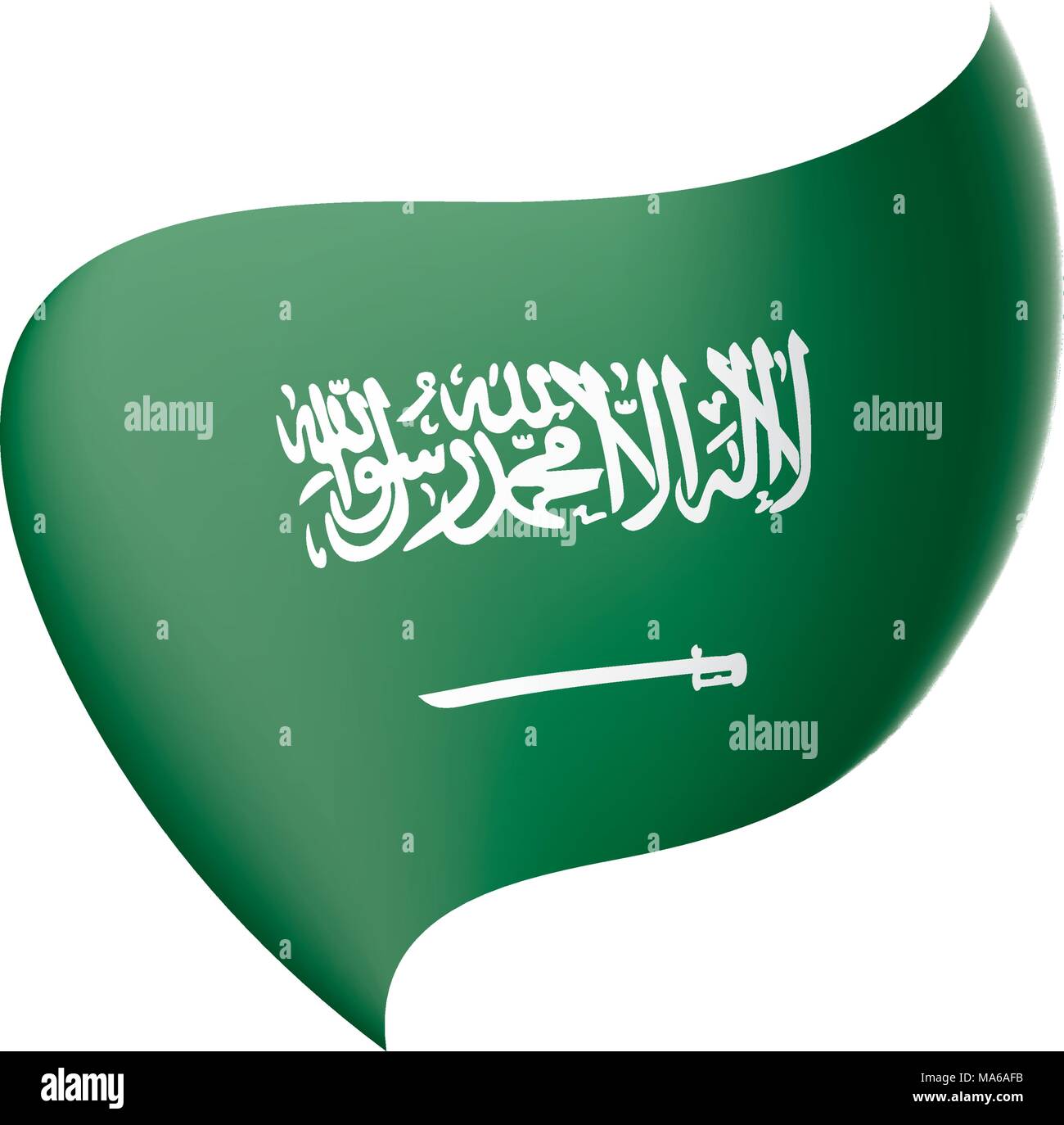 Saudi Arabia flag, vector illustration Stock Vector Image & Art - Alamy