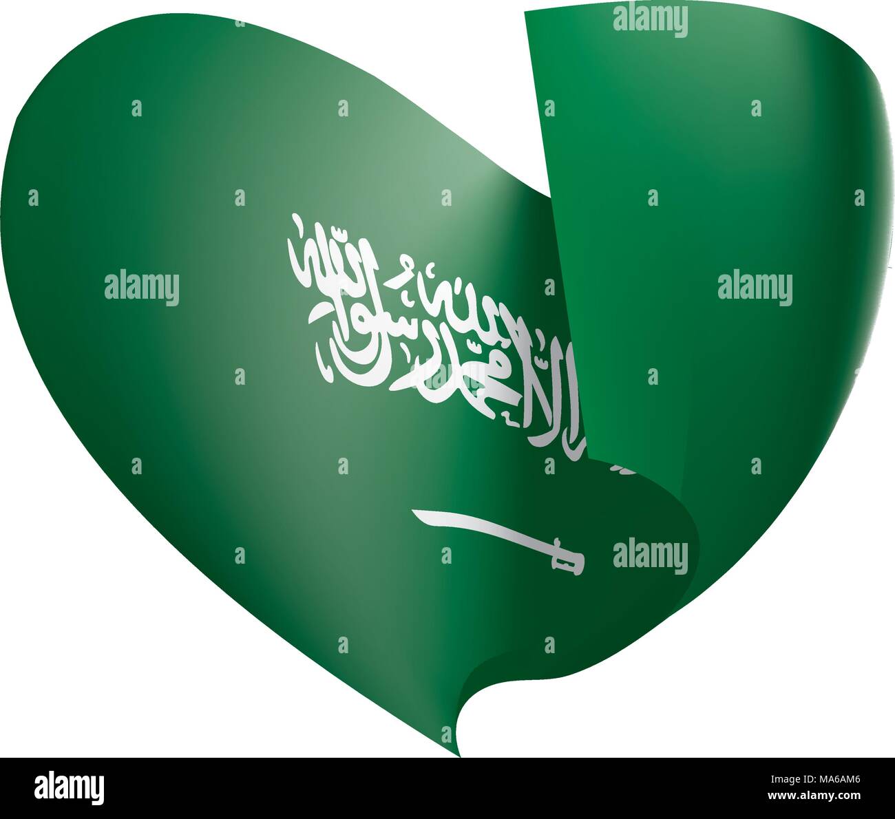 Saudi Arabia flag, vector illustration Stock Vector Image & Art - Alamy