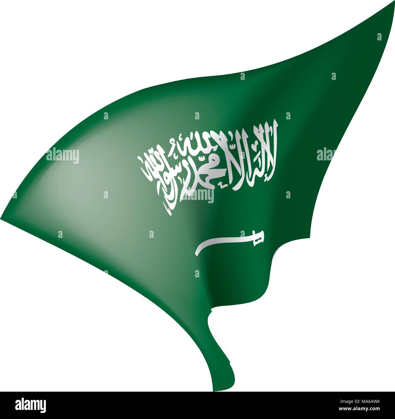 Saudi Arabia flag, vector illustration Stock Vector Image & Art - Alamy