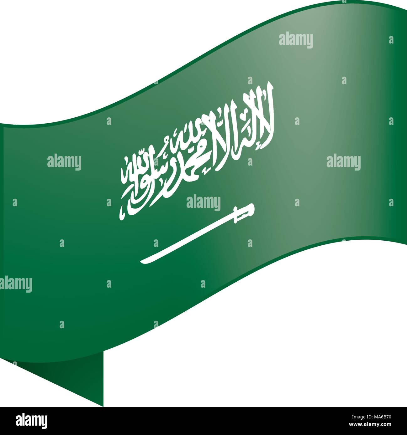 Saudi Arabia flag, vector illustration Stock Vector Image & Art - Alamy