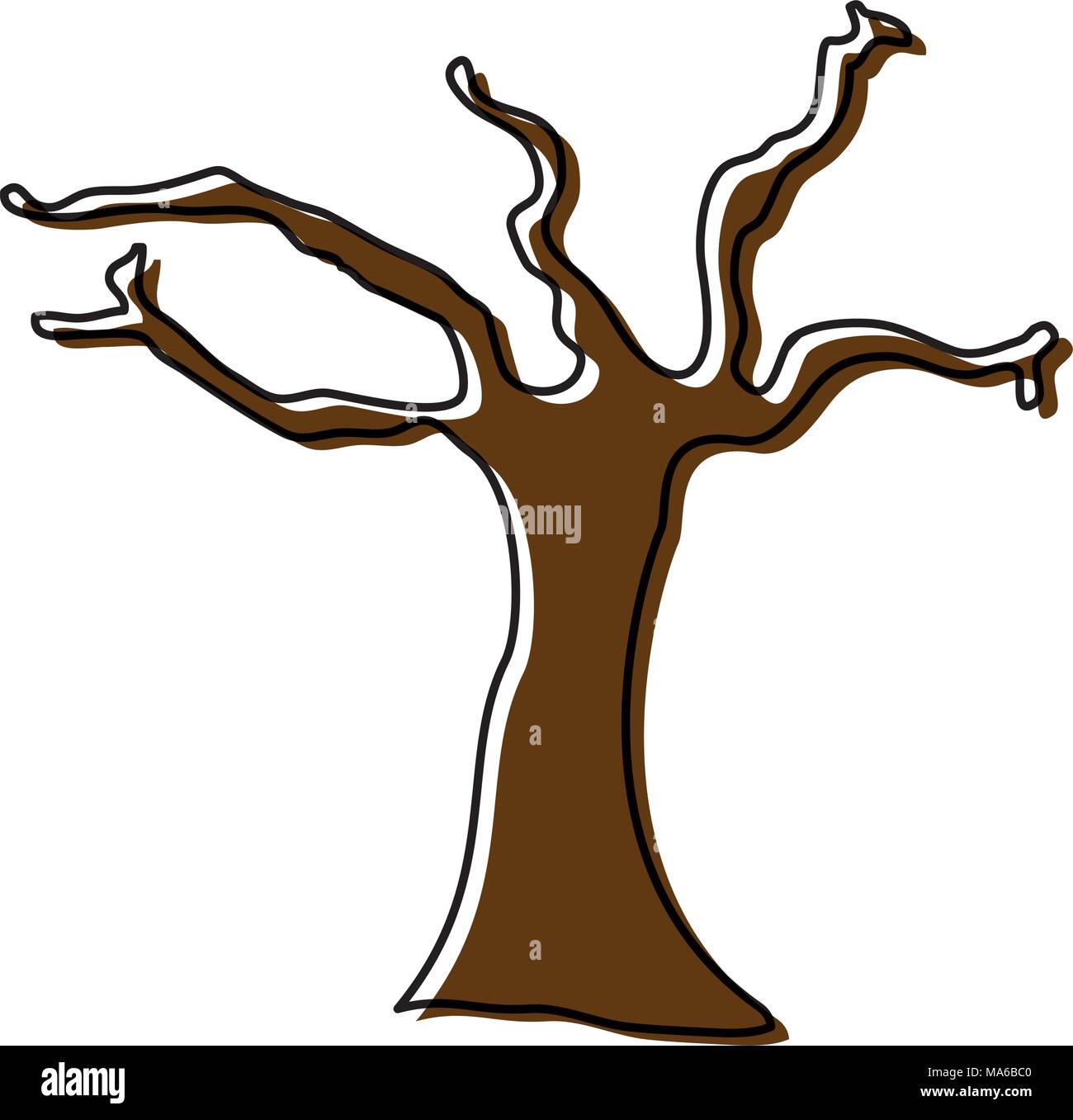 Brown Bare Tree Clipart