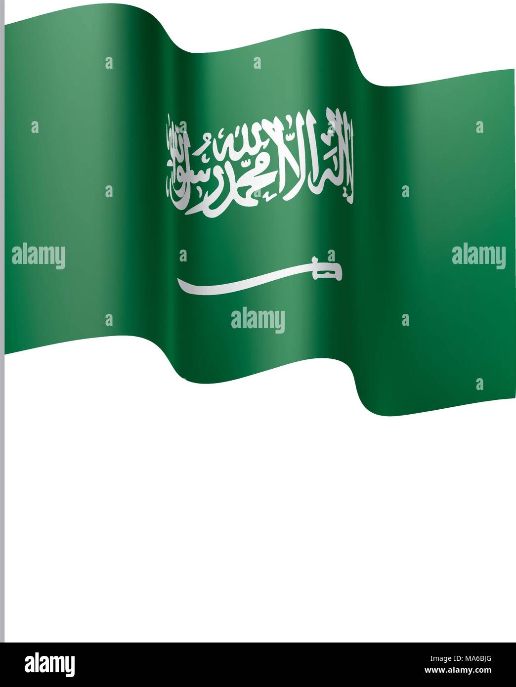 Saudi Arabia flag, vector illustration Stock Vector Image & Art - Alamy
