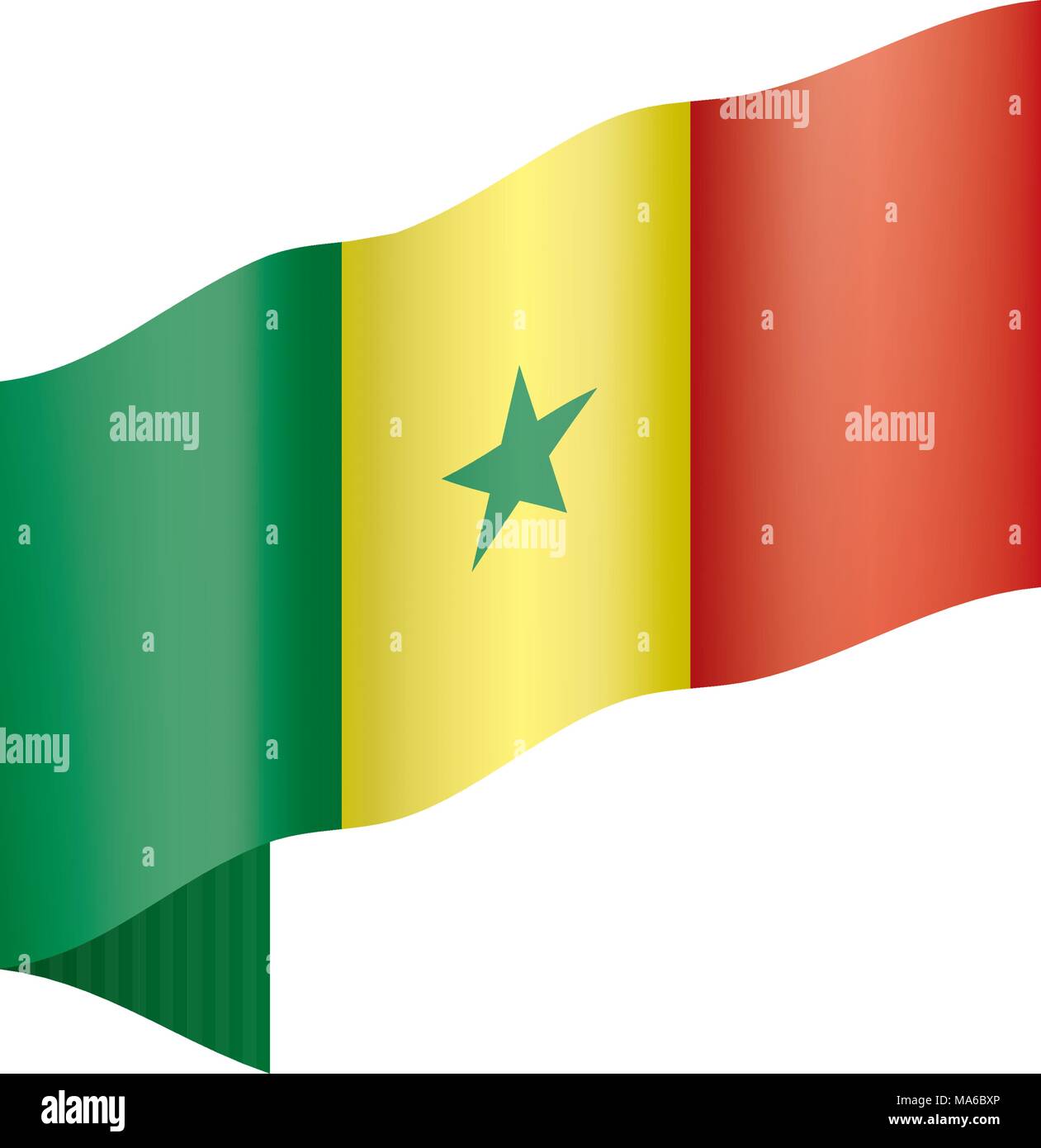Senegal flag, vector illustration Stock Vector Image & Art - Alamy