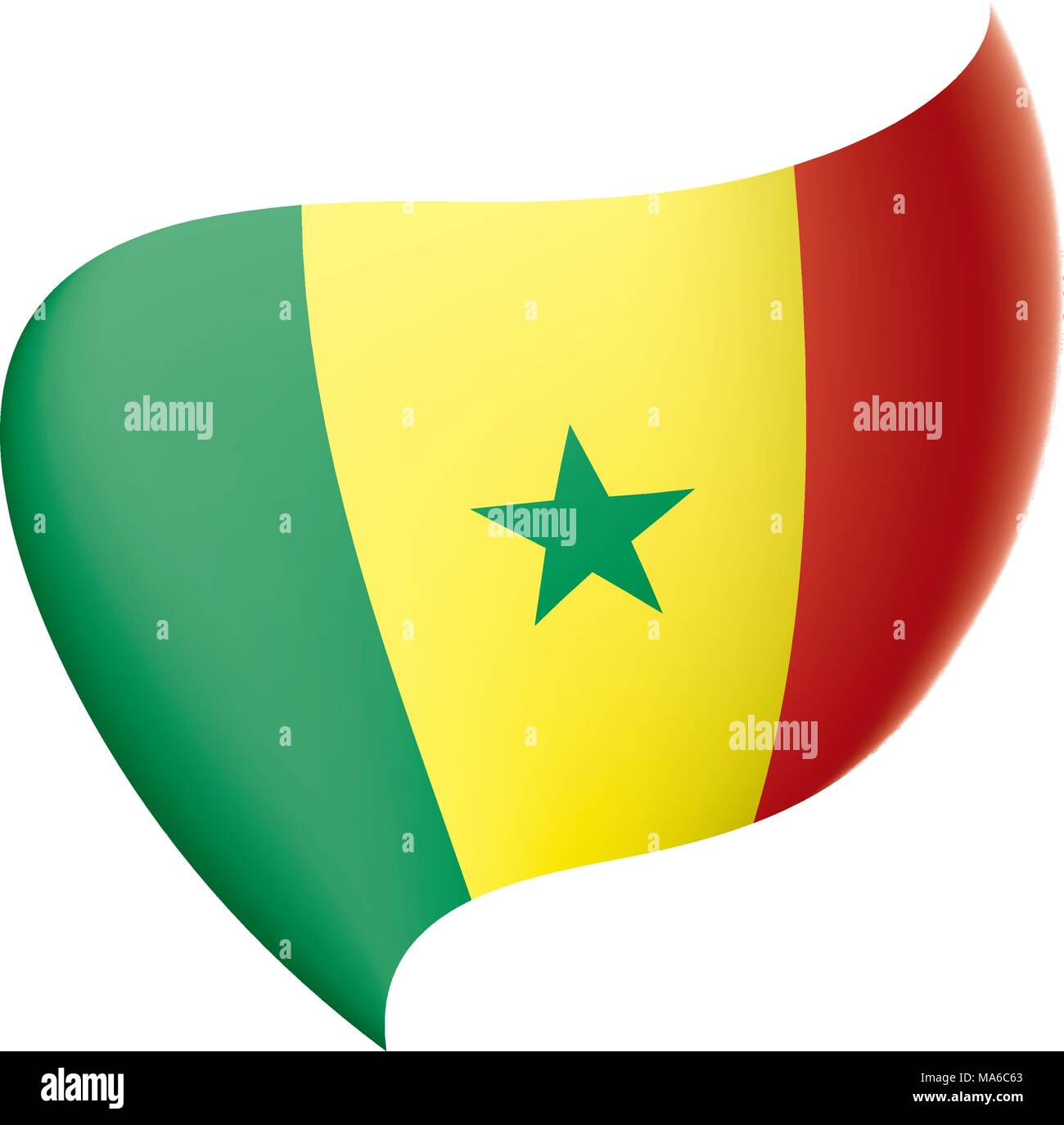 Senegal flag, vector illustration Stock Vector Image & Art - Alamy