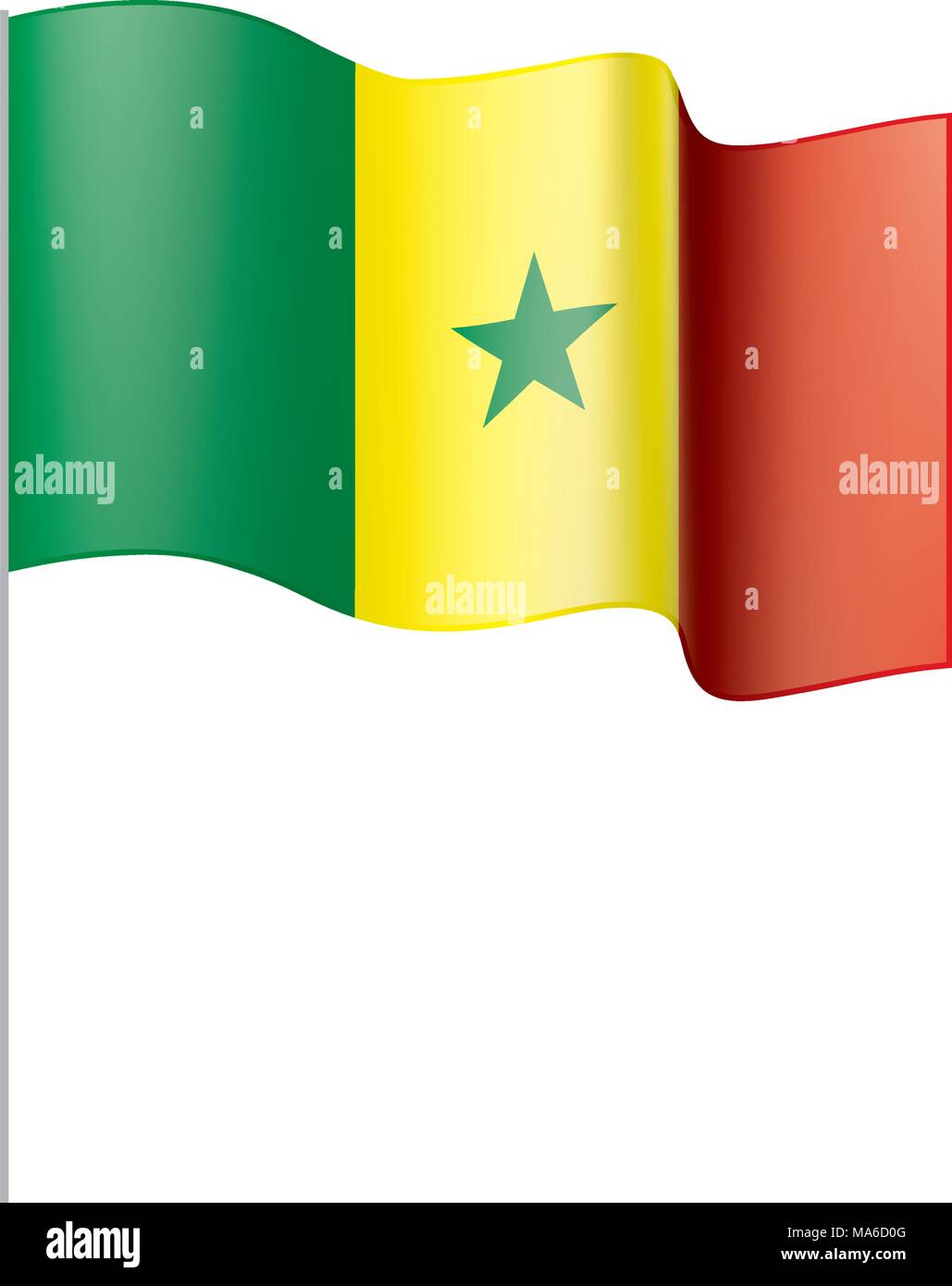 Senegal flag, vector illustration Stock Vector Image & Art - Alamy