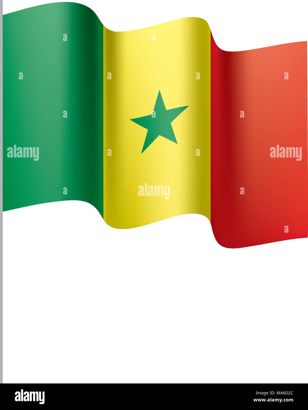 Senegal flag, vector illustration Stock Vector Image & Art - Alamy