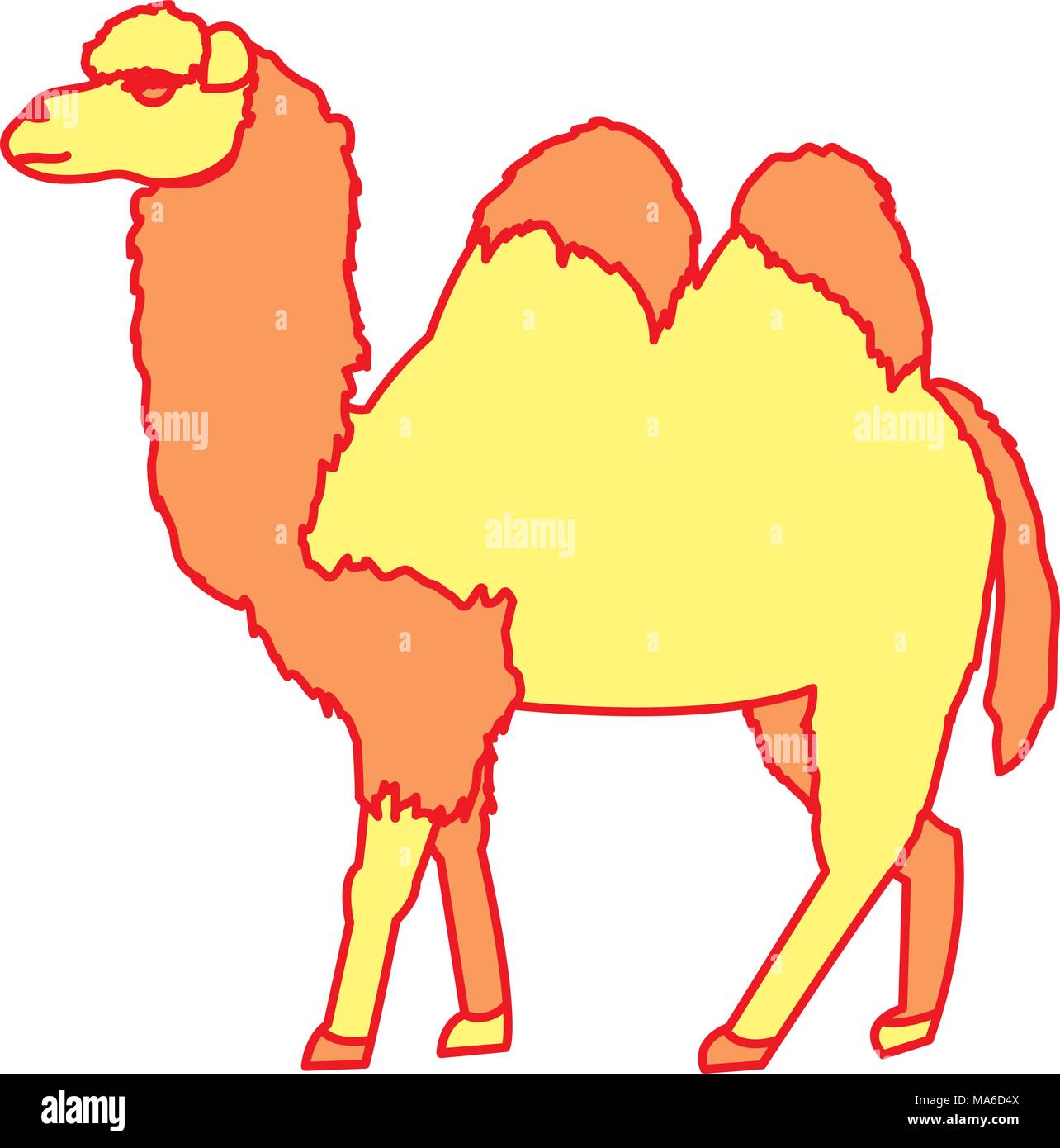 duo color cute nature camel desert animal Stock Vector Image & Art - Alamy