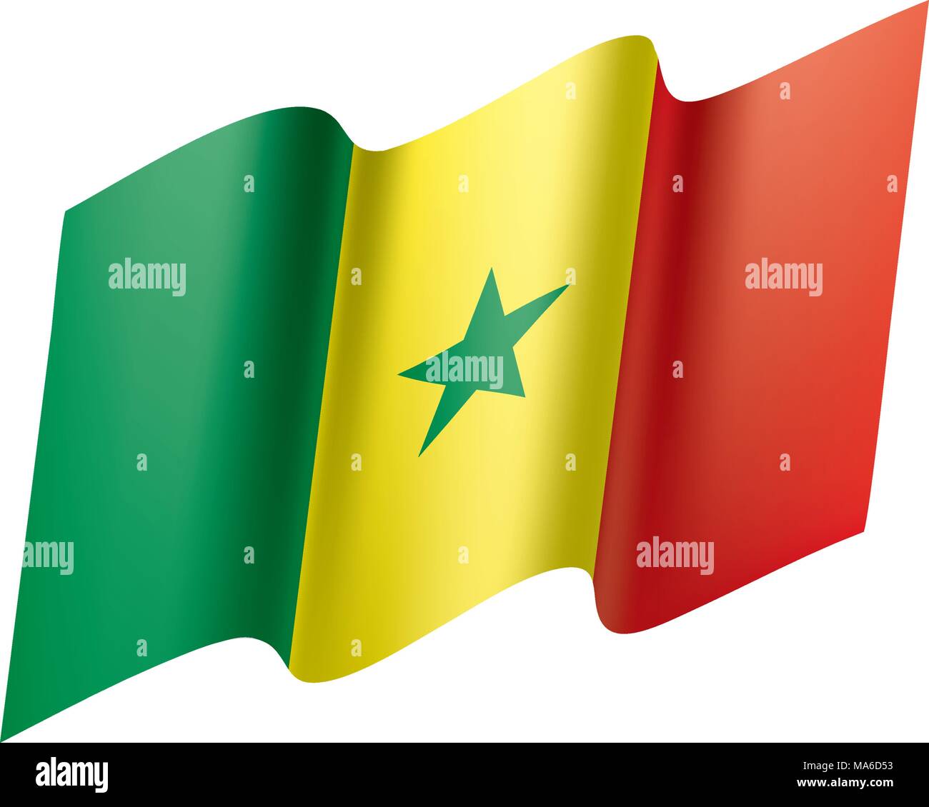Senegal flag, vector illustration Stock Vector Image & Art - Alamy