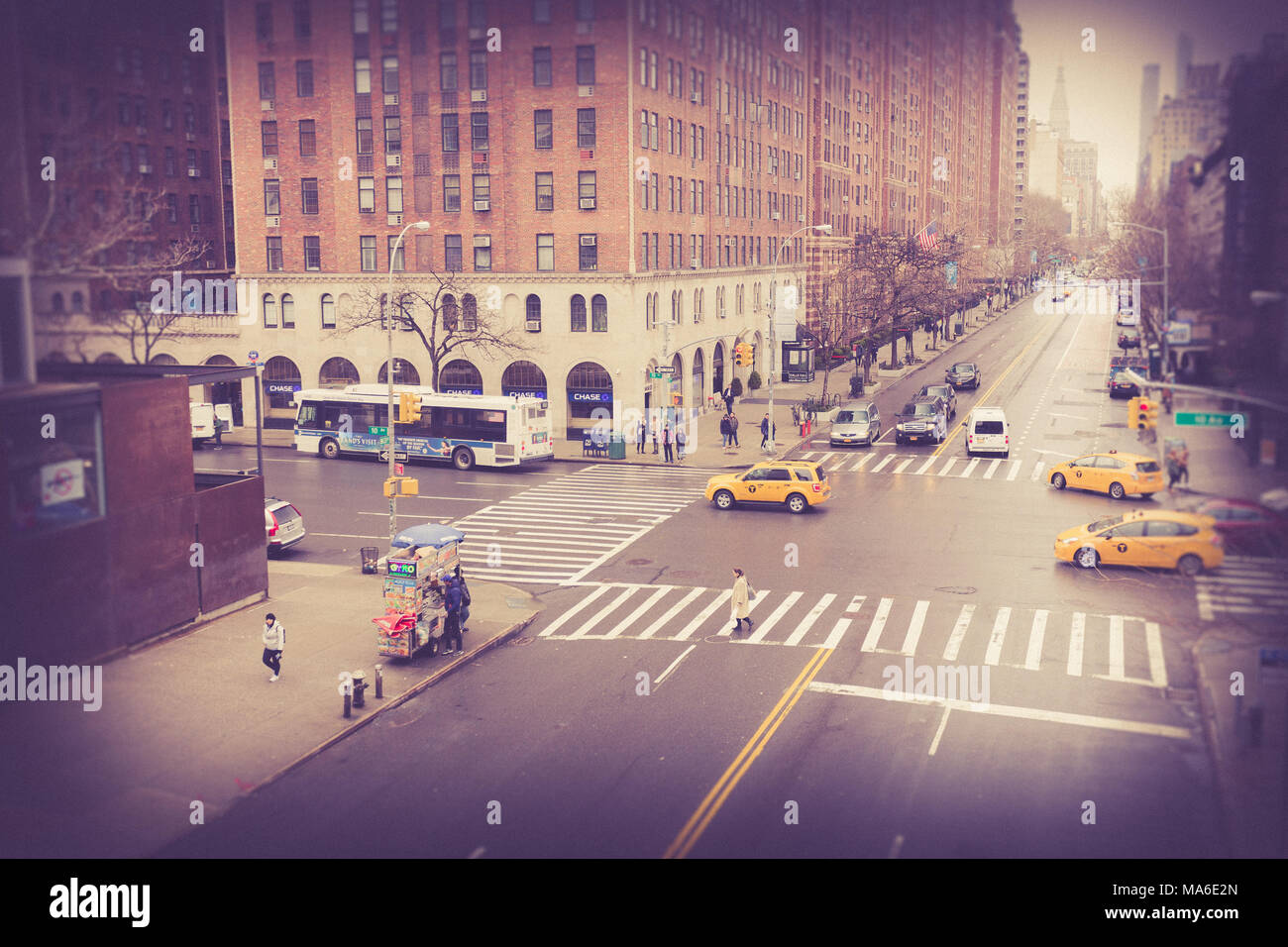 NEW YORK CITY - MARCH 29, 2018: New York City Manhattan street scene ...