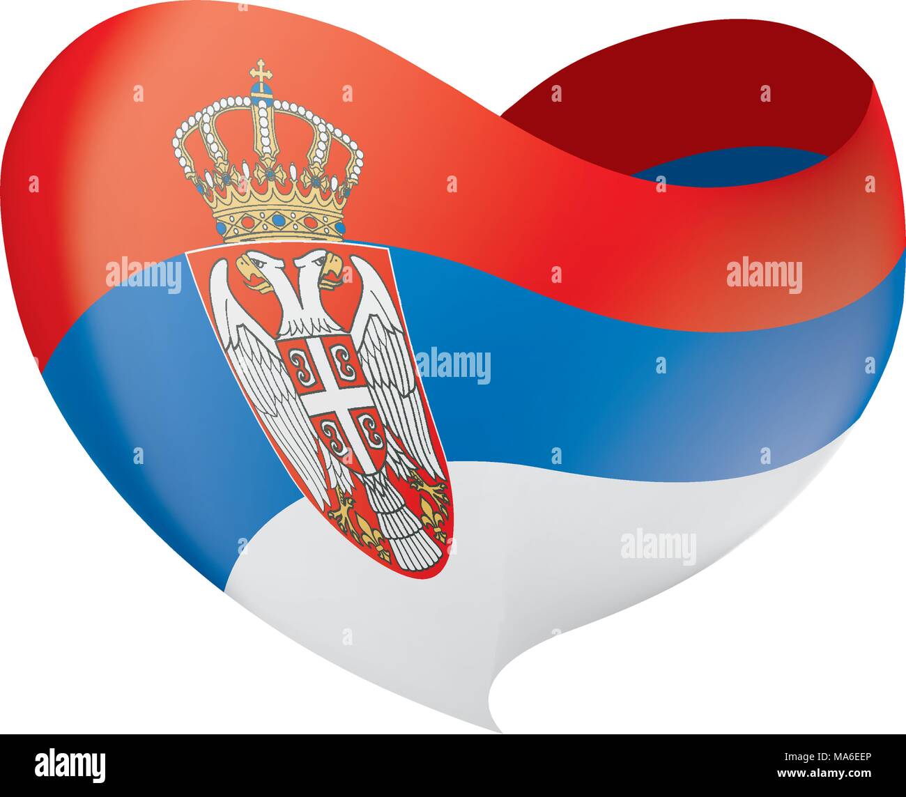 Serbia flag, vector illustration Stock Vector Image & Art - Alamy