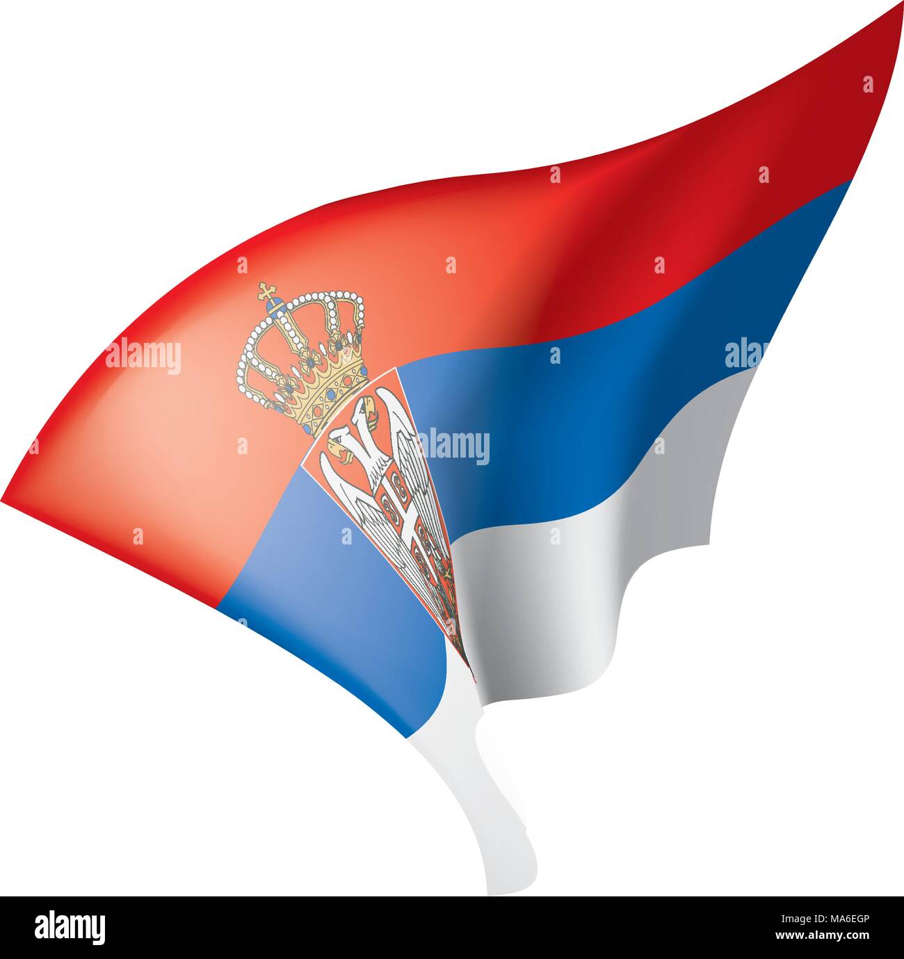 Official flag of serbia Stock Vector Images - Alamy