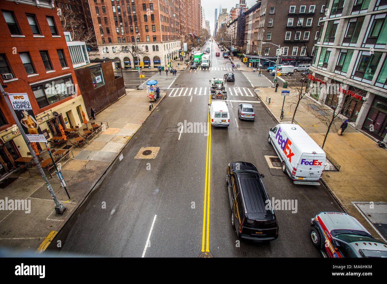 NEW YORK CITY - MARCH 29, 2018: New York City Manhattan street scene ...