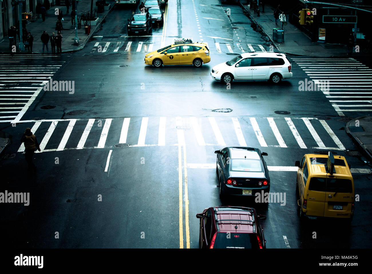 NEW YORK CITY - MARCH 29, 2018: New York City Manhattan street scene ...