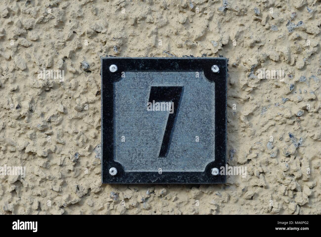 Number Seven sign Stock Photo - Alamy