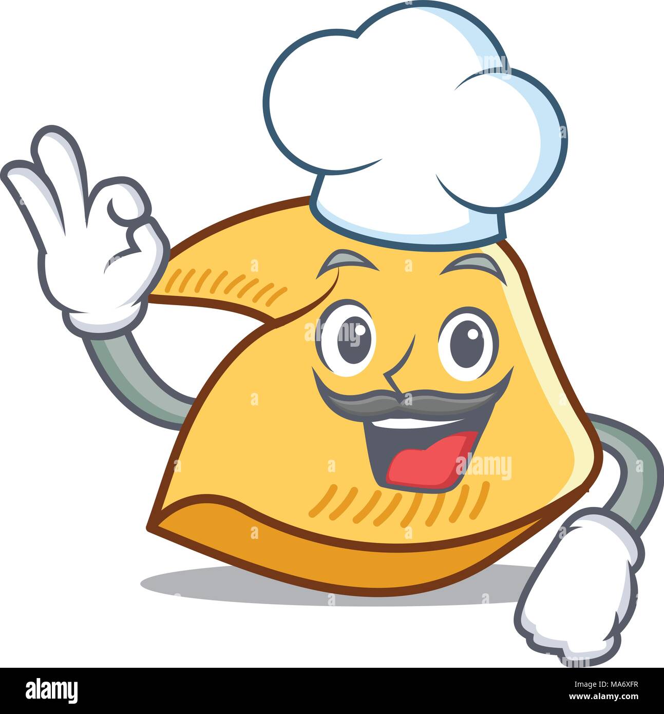 Chef fortune cookie character cartoon Stock Vector Image & Art - Alamy