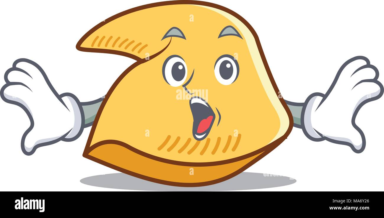 Surprised fortune cookie mascot cartoon Stock Vector Image & Art - Alamy