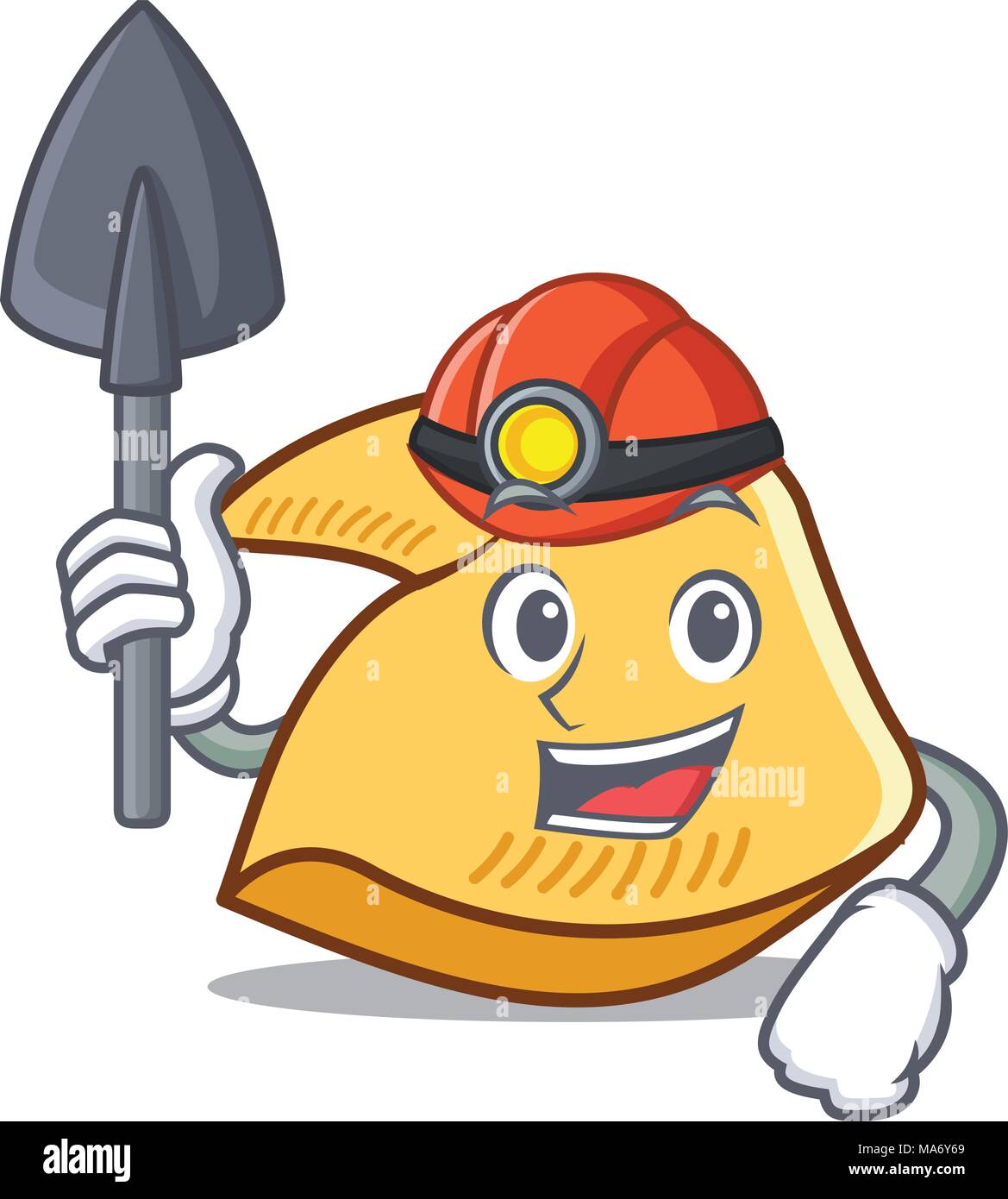 Miner fortune cookie mascot cartoon Stock Vector Image & Art - Alamy