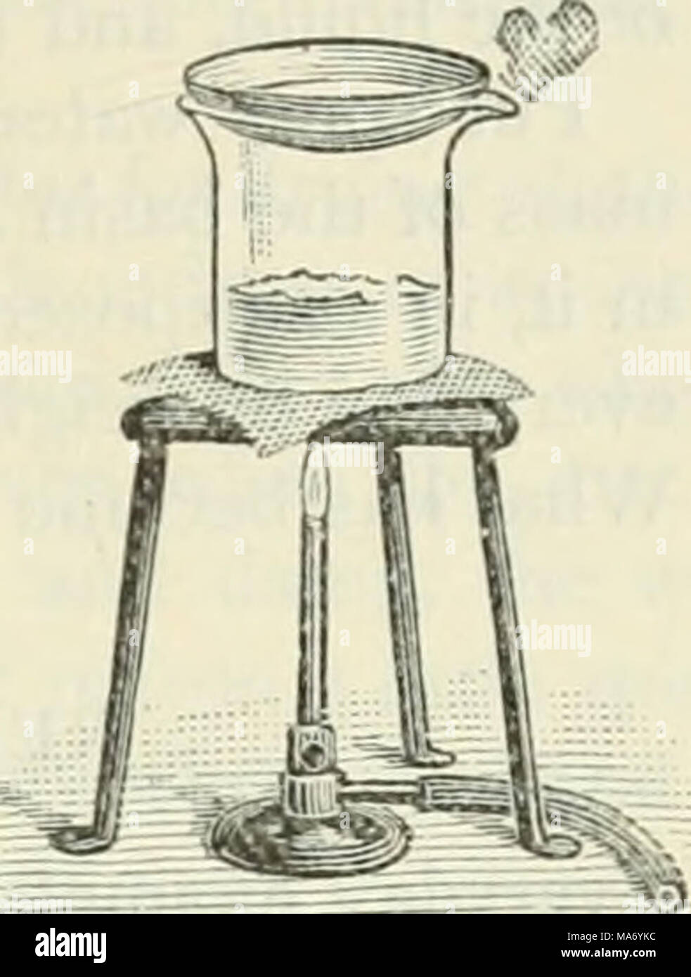 . Elementary physics and chemistry: second stage . Fig. -A "water bath ...