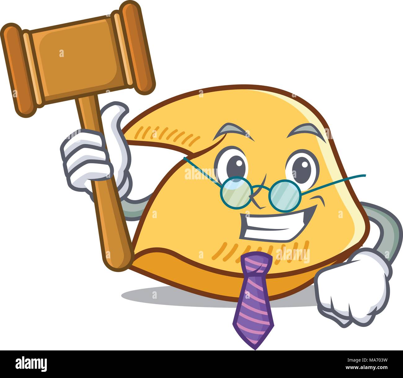 Judge fortune cookie mascot cartoon Stock Vector Image & Art - Alamy