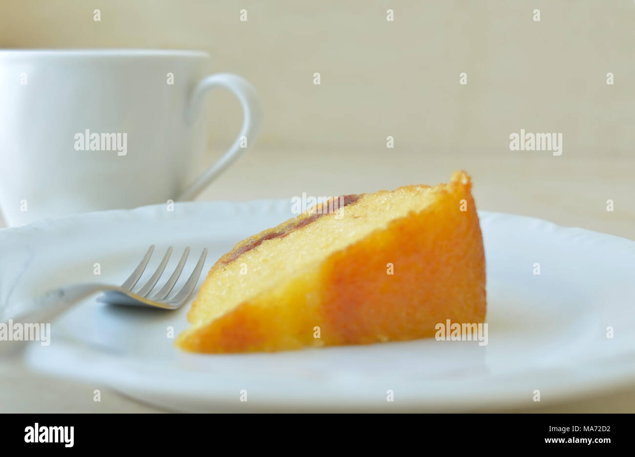 Cornmeal Cake with guava paste closeup shot Stock Photo - Alamy
