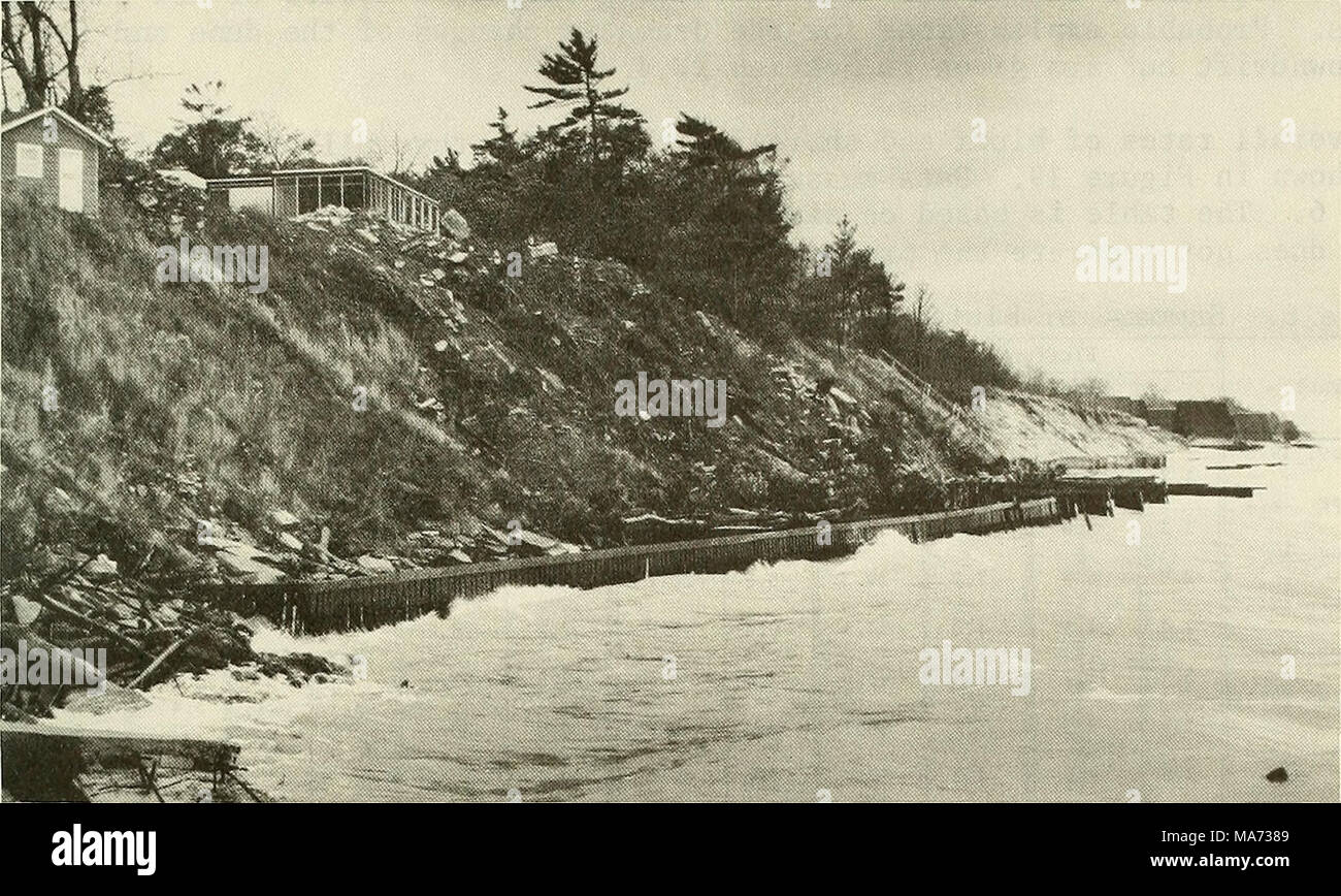 . The effect of structures and lake level on bluff and shore erosion in ...