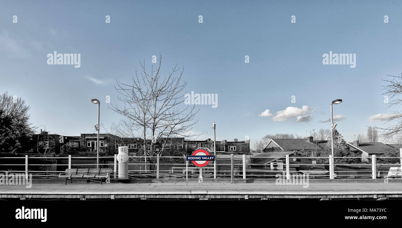 London Underground Tube Station: Roding Valley Stock Photo - Alamy