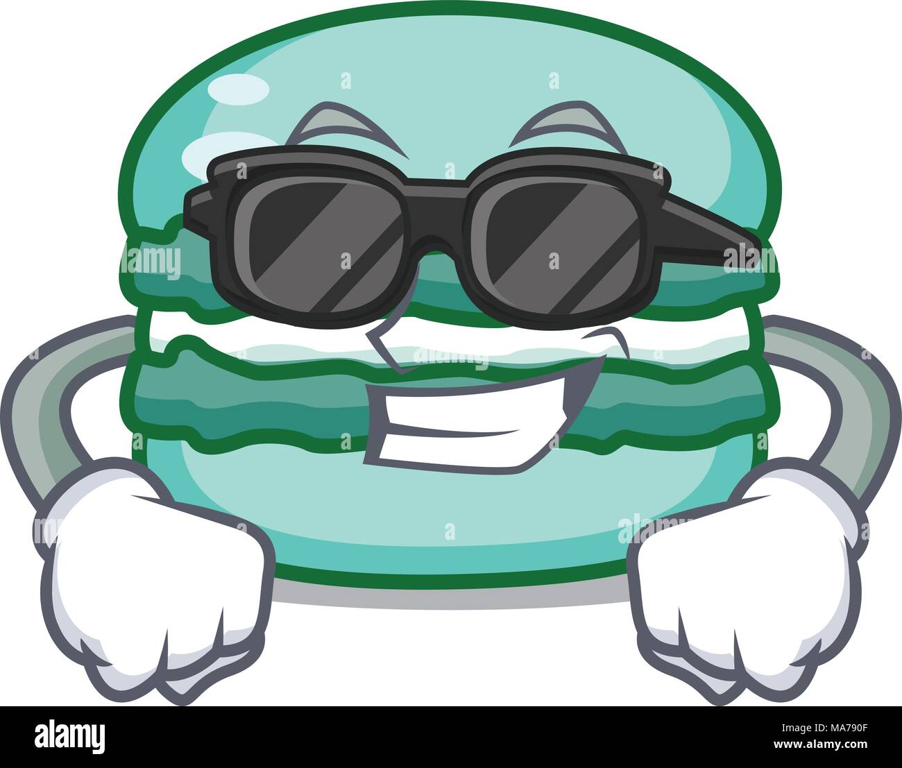 Super cool macaron character cartoon style Stock Vector Image & Art - Alamy
