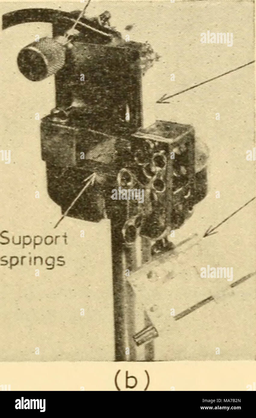 . Electronic apparatus for biological research . Barium titanate bar in ...