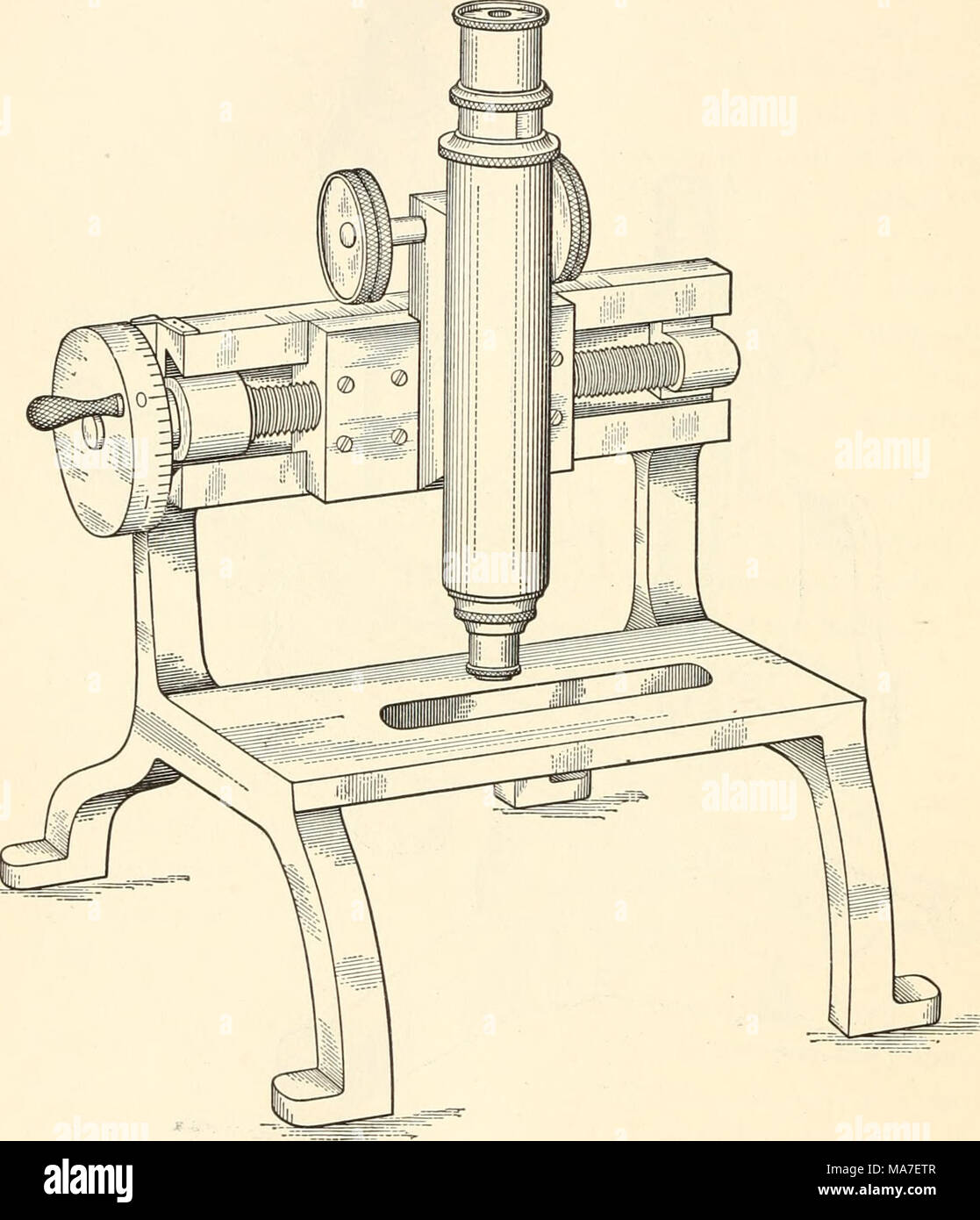 . Elementary chemical microscopy . Fig. 113. Beck Micrometer Microscope ...