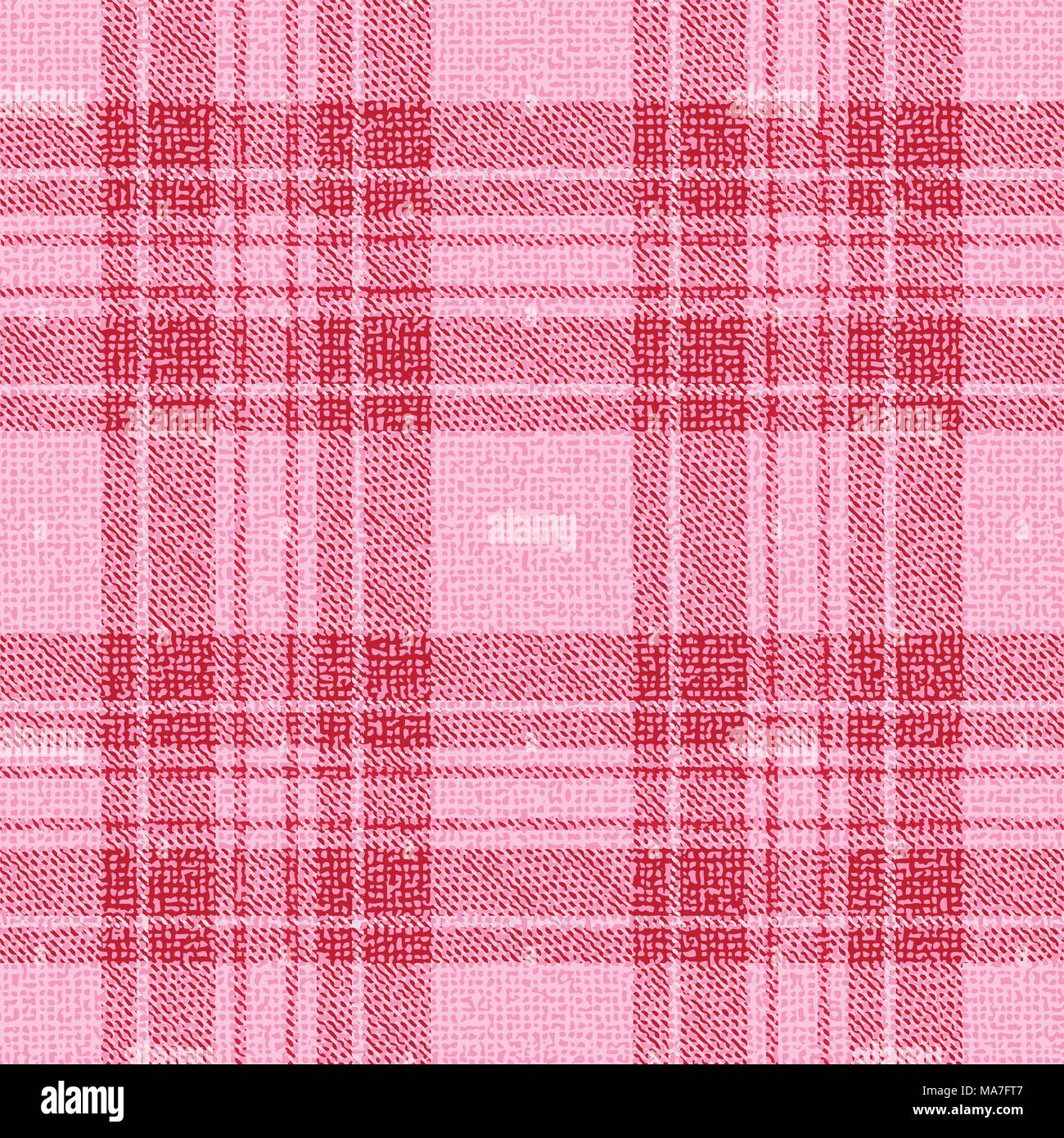 Red Plaid Pattern Vector