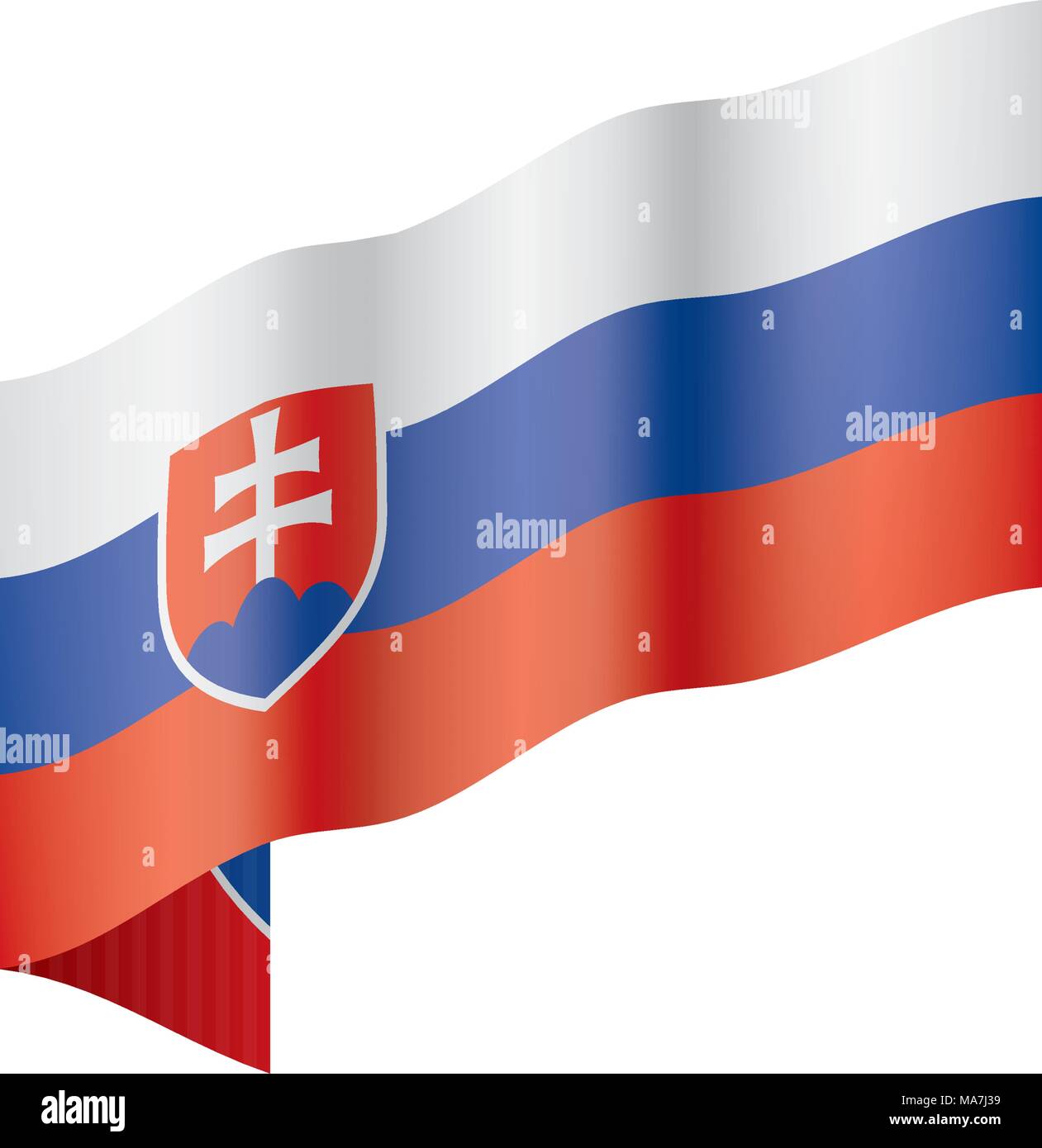 Slovakia flag, vector illustration Stock Vector Image & Art - Alamy
