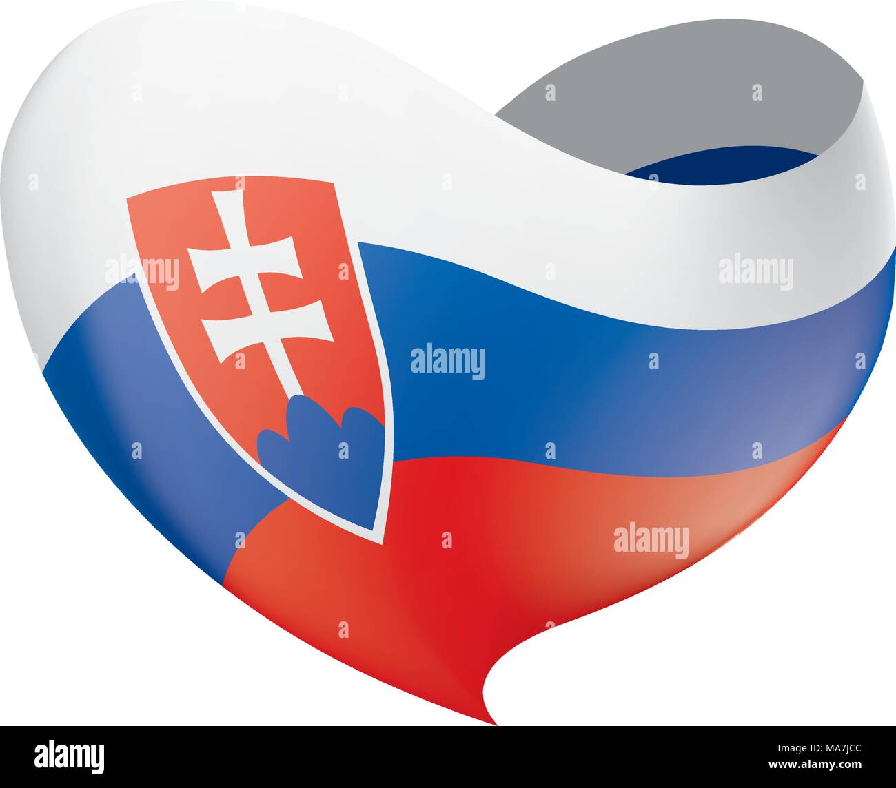 Slovakia flag, vector illustration Stock Vector Image & Art - Alamy