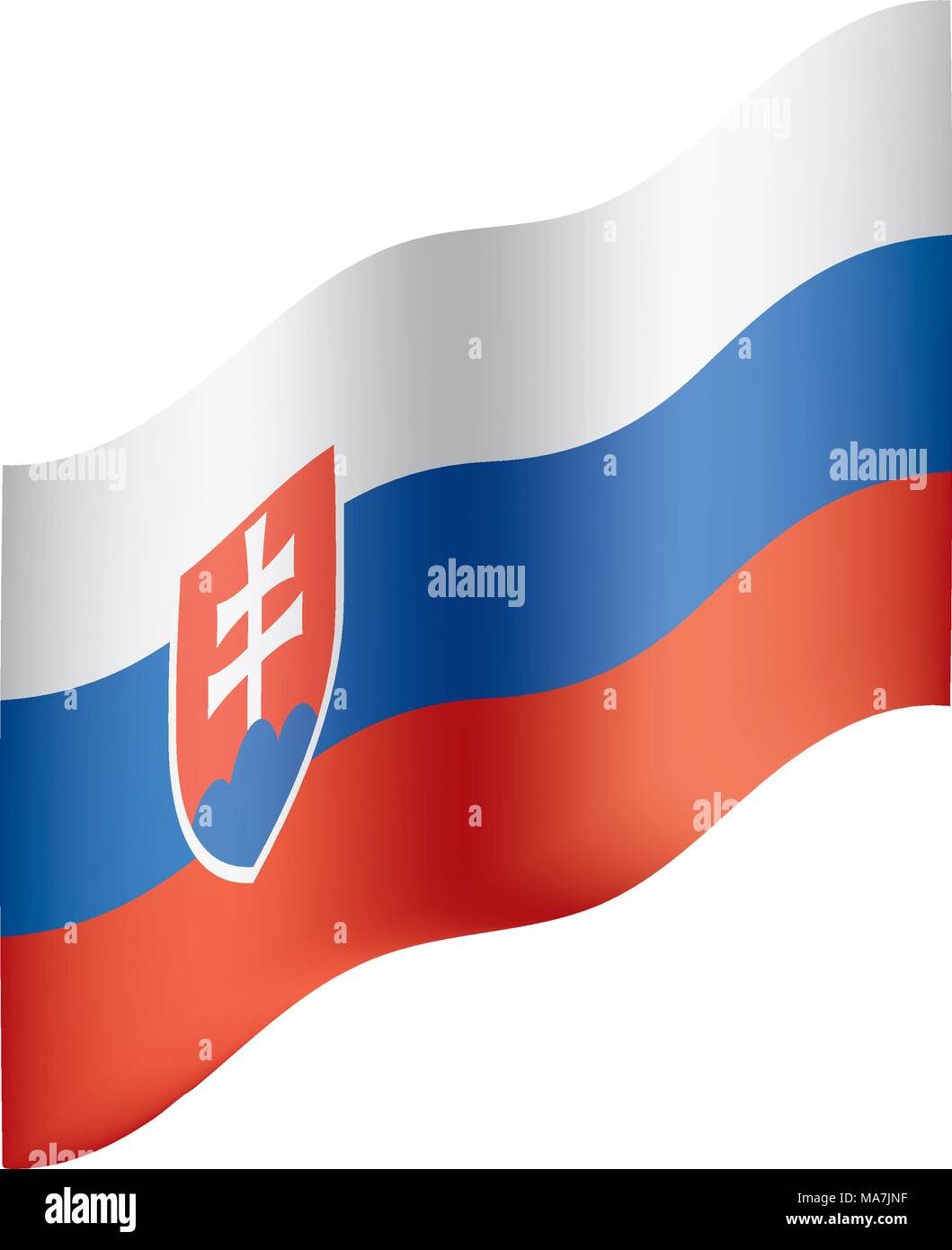 Slovakia flag, vector illustration Stock Vector Image & Art - Alamy