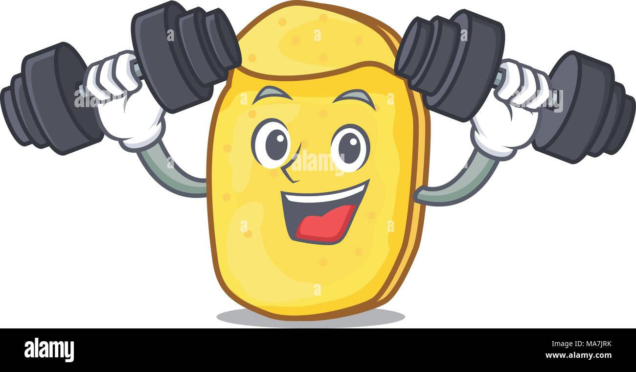 Fitness potato chips character cartoon Stock Vector Image & Art - Alamy