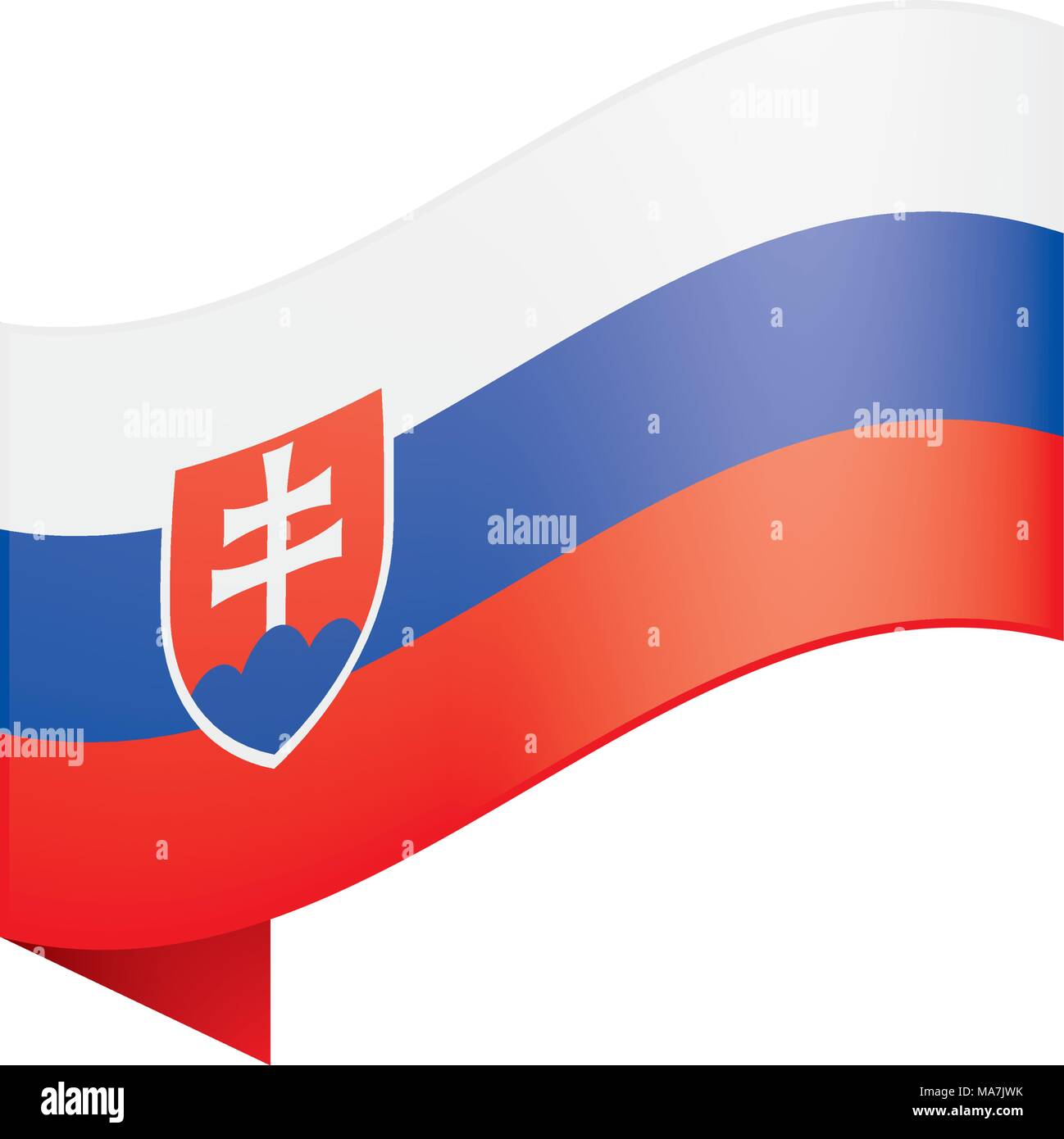Slovakia flag, vector illustration Stock Vector Image & Art - Alamy