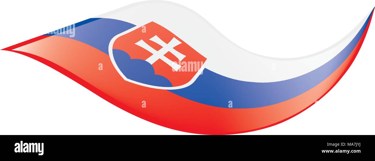 Slovakia ribbon waving flag hi-res stock photography and images - Alamy