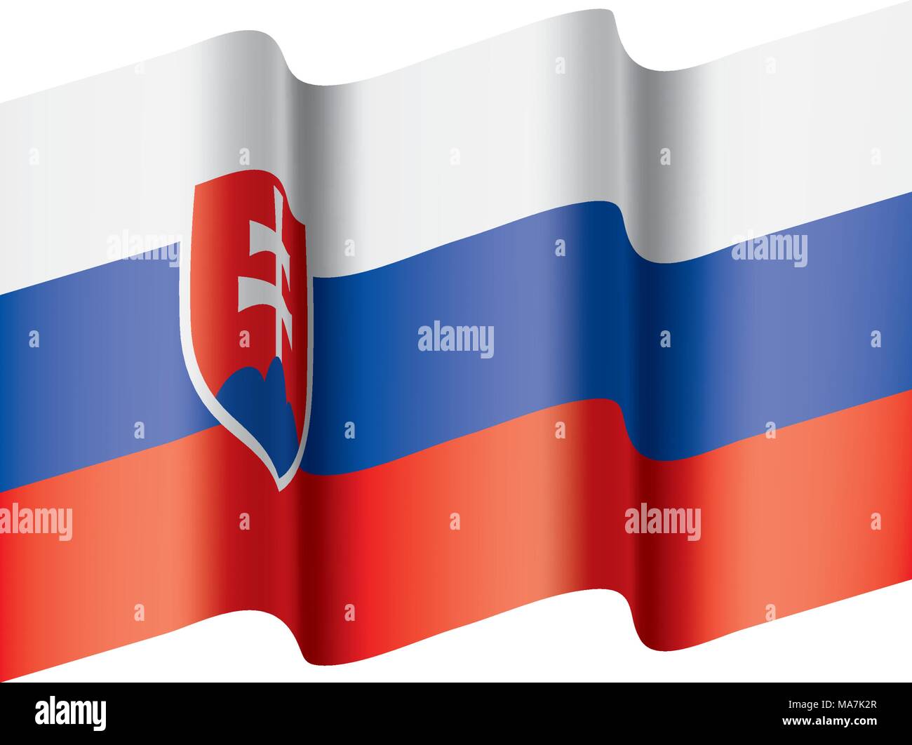 Slovakia flag vector hi-res stock photography and images - Alamy