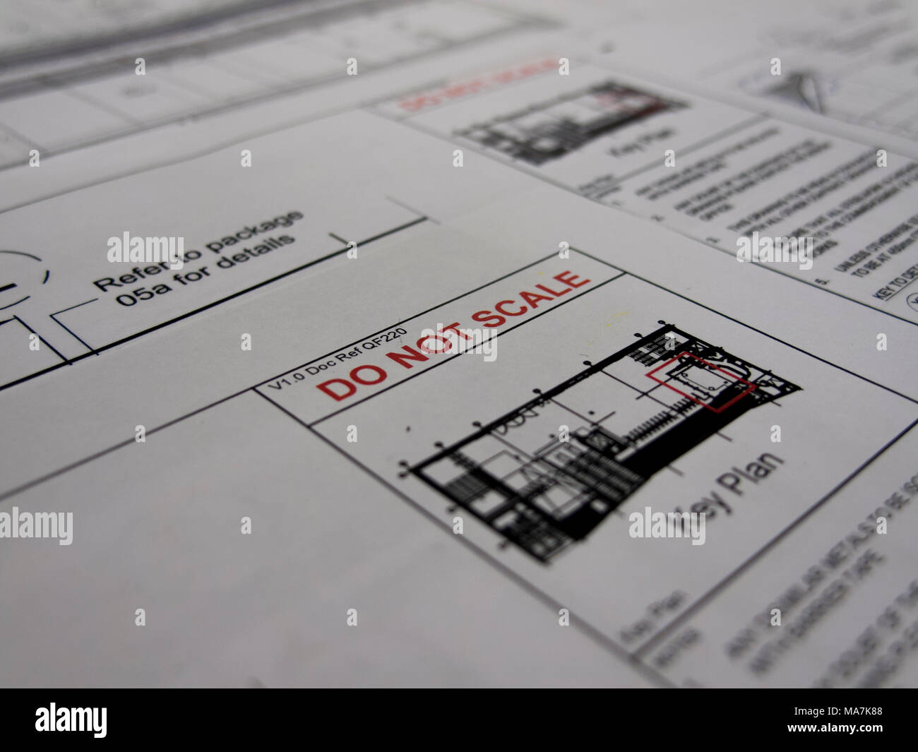 Monochrome do not scale instruction note on construction industry ...