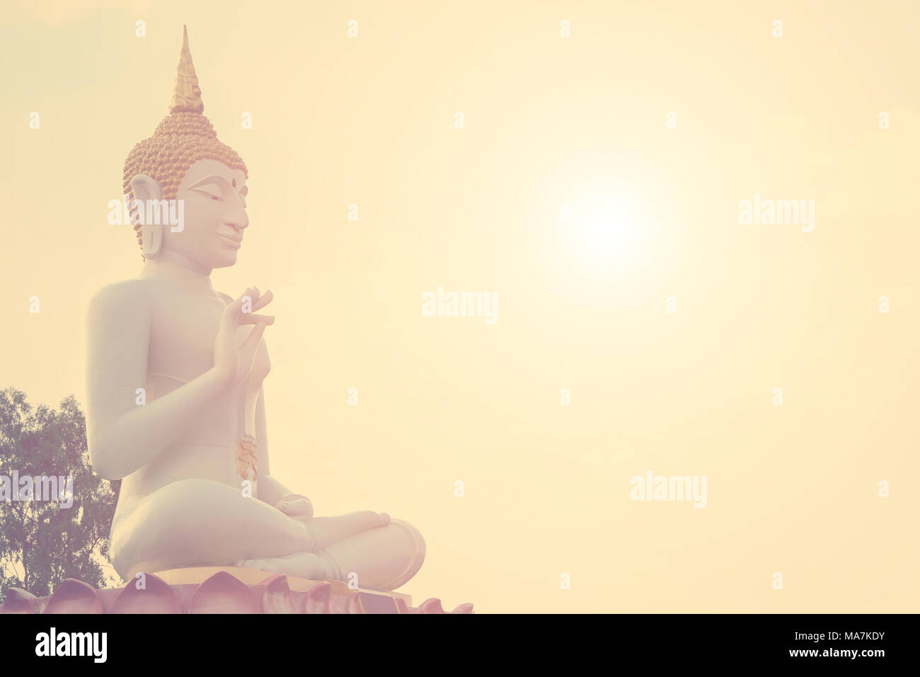 Big Buddha statue for pray Stock Photo - Alamy